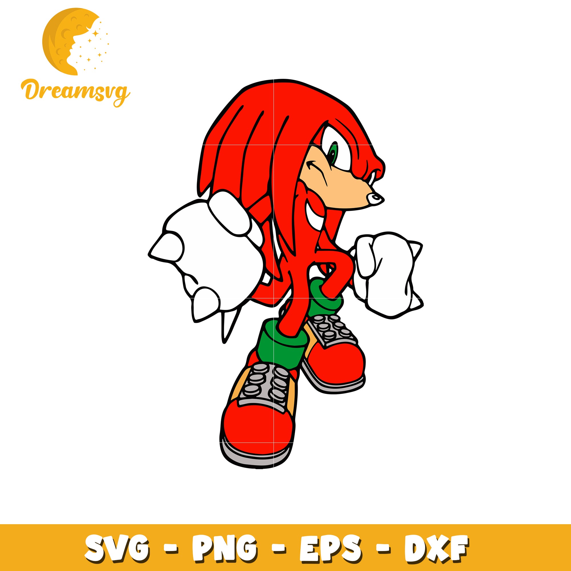 Knuckles SVG PNG EPS DXF Files – DreamSVG Store