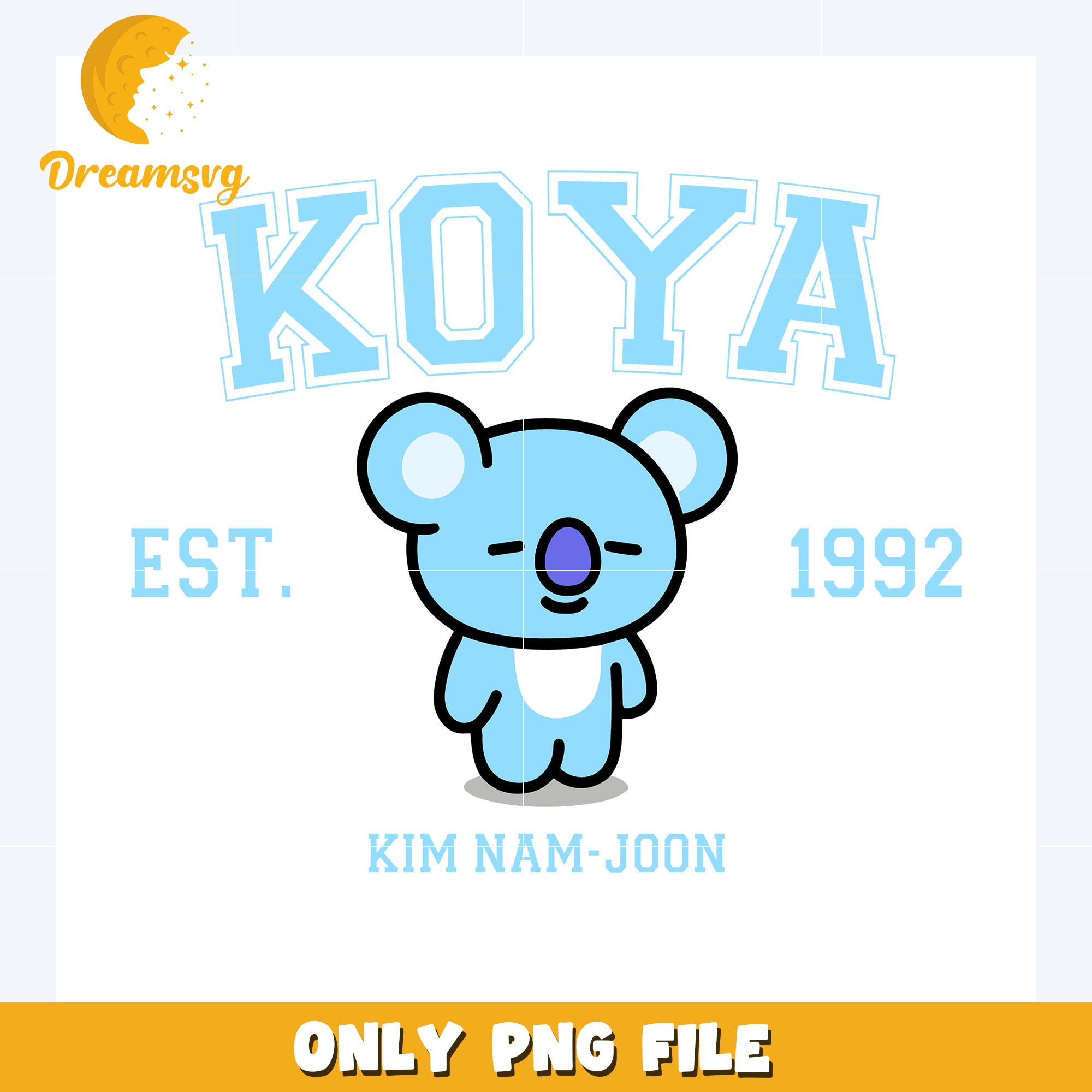 Koya namjun png, bts mascot png, bt21 characters png – DreamSVG Store