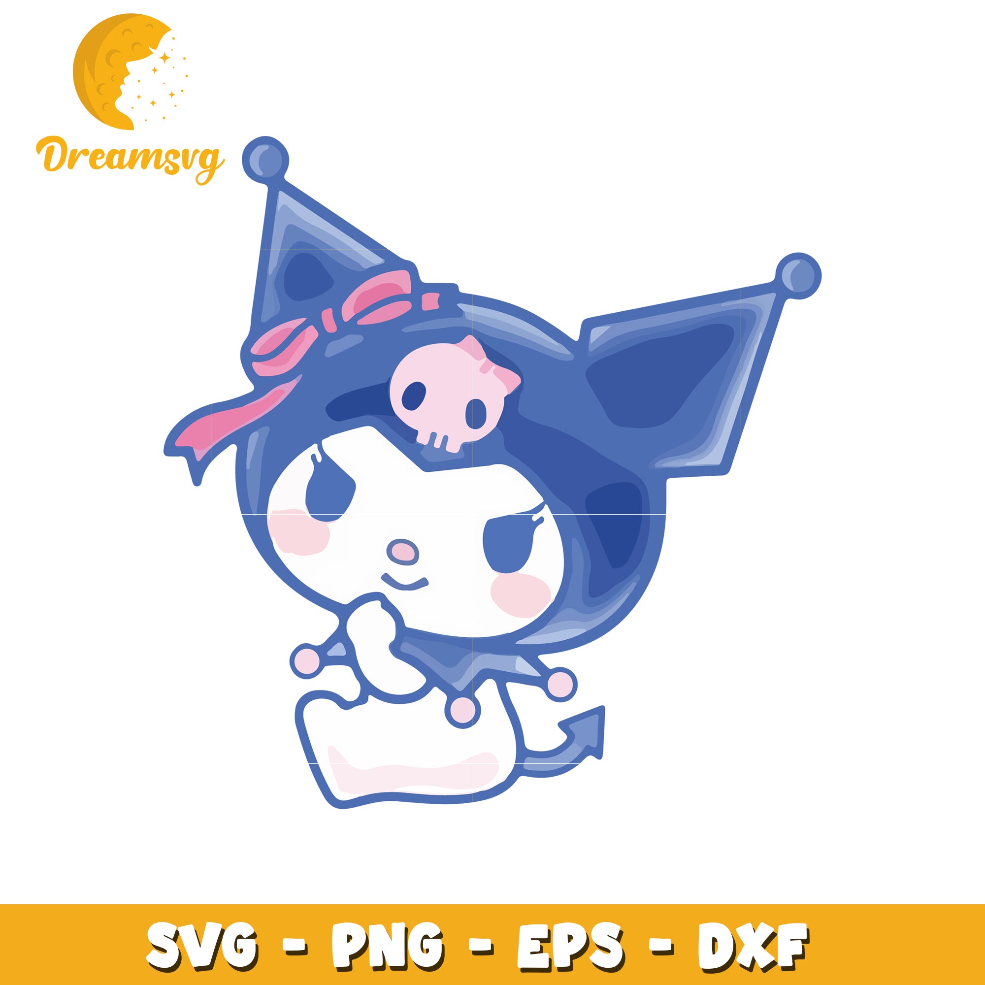 Kuromi SVG PNG EPS DXF Cut Files – DreamSVG Store