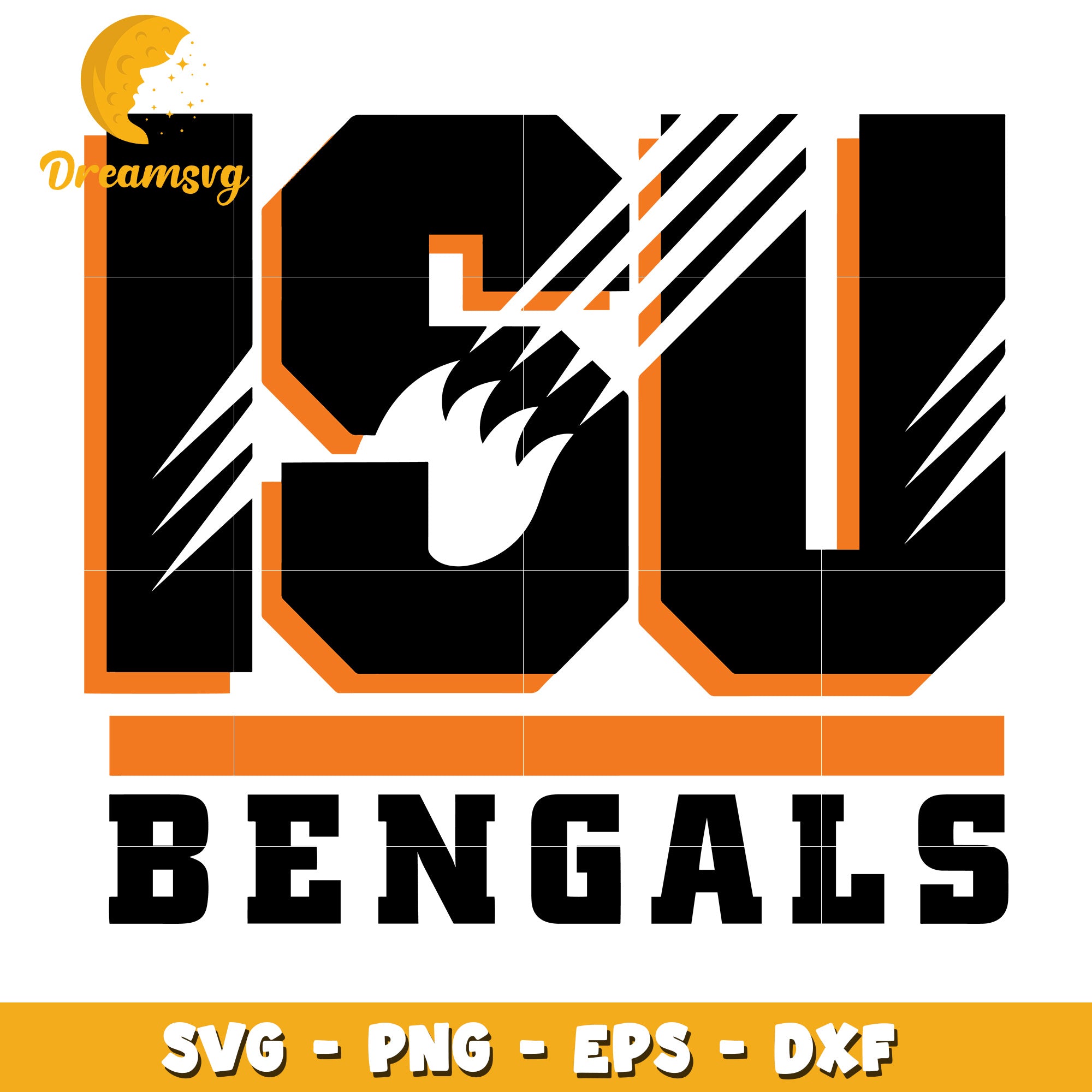 LSU Bengals SVG PNG EPS DXF Cut File – DreamSVG Store