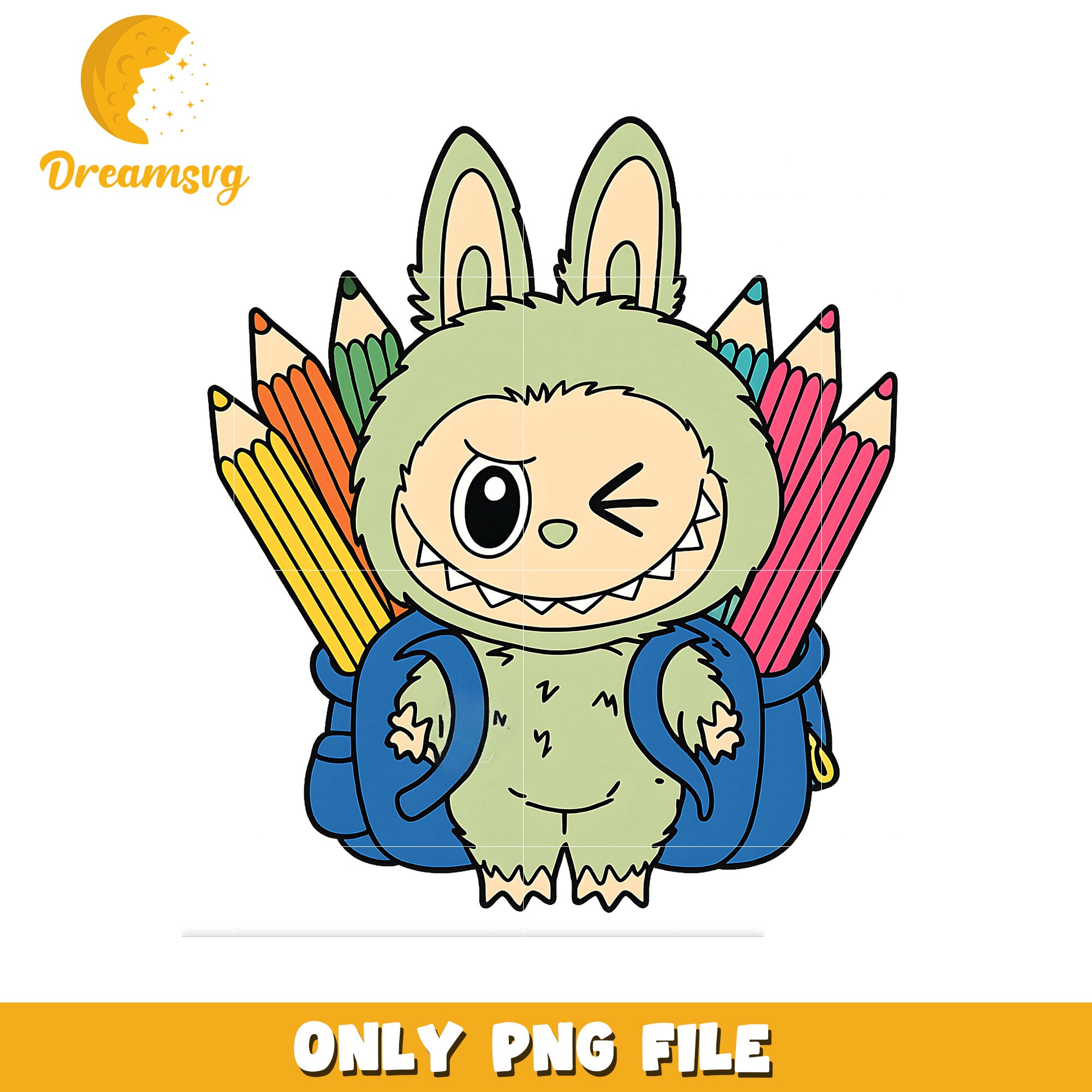 Labubu labubu go to school design png, labubu characters png, labubu w ...