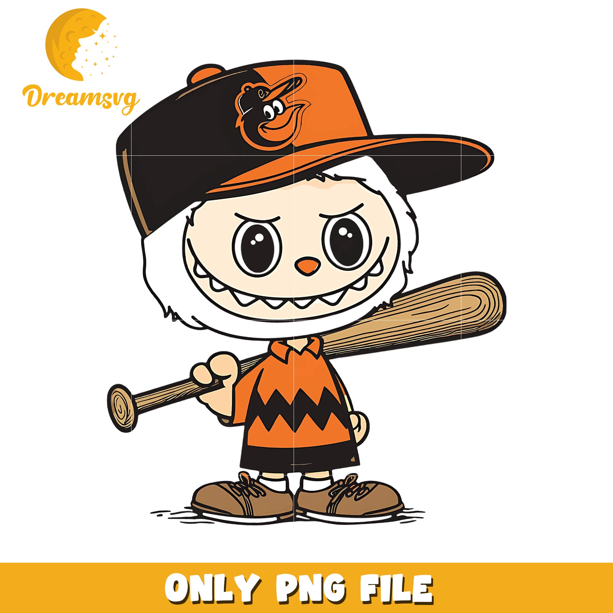 Labubu playing baseball png, popmart labubu png, cartoon characters pn ...