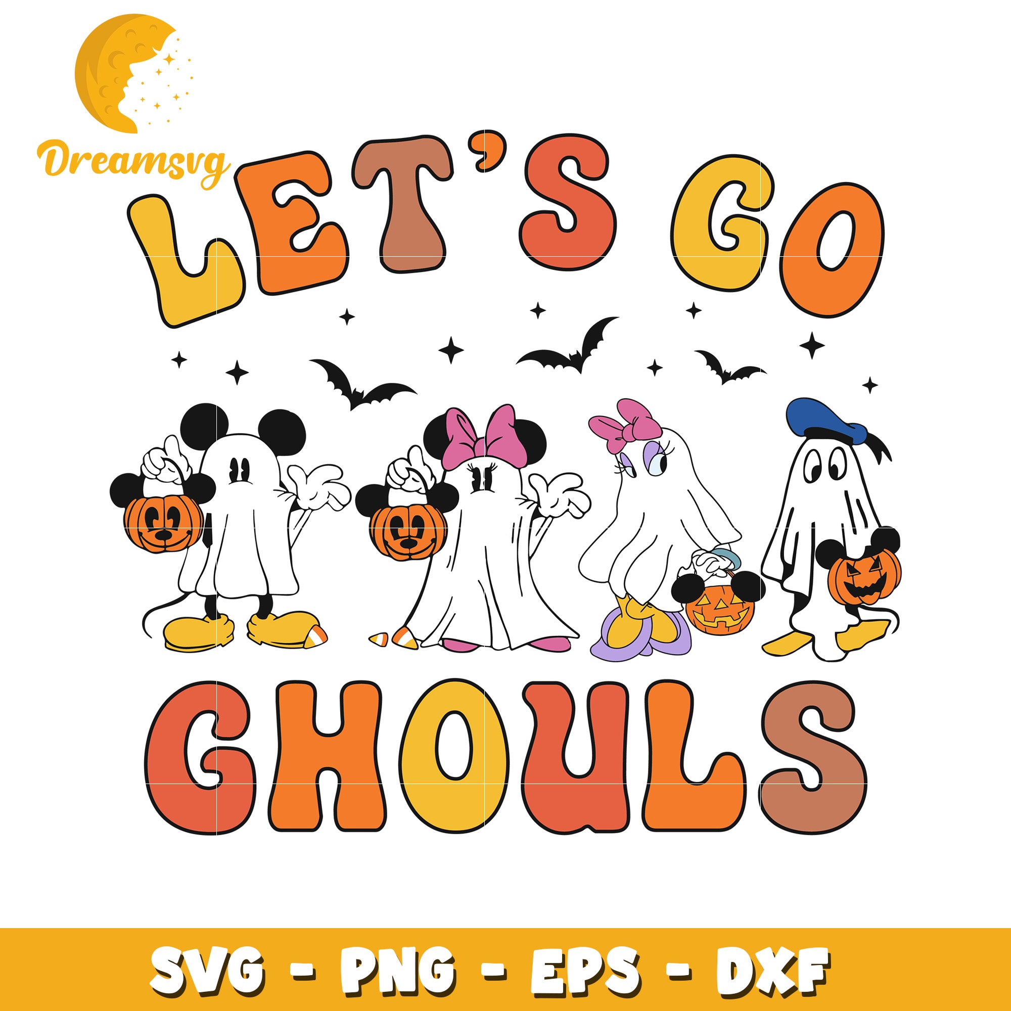 Let's go ghouls Disney friends svg, Disney movies halloween svg ...