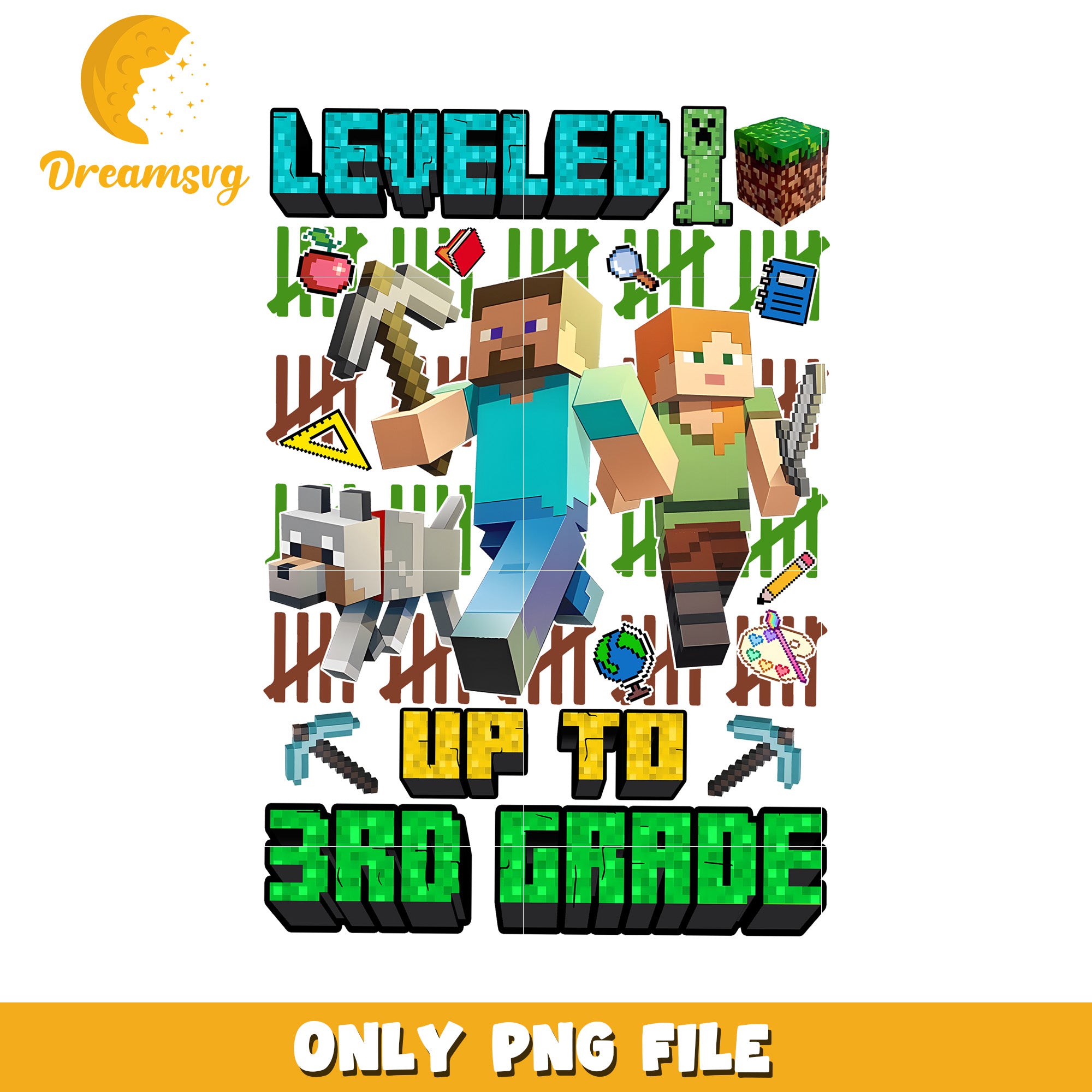 Leveled up to 3rd grade creeper png, minecraft png, minecraft games pn ...