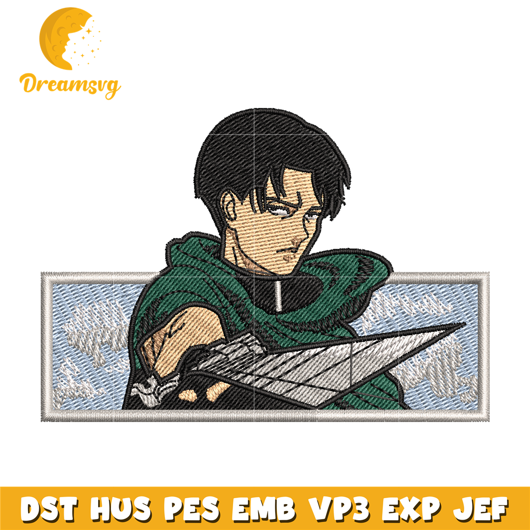 Levi swords embroidery design, Attack on Titan embroidery – DreamSVG Store