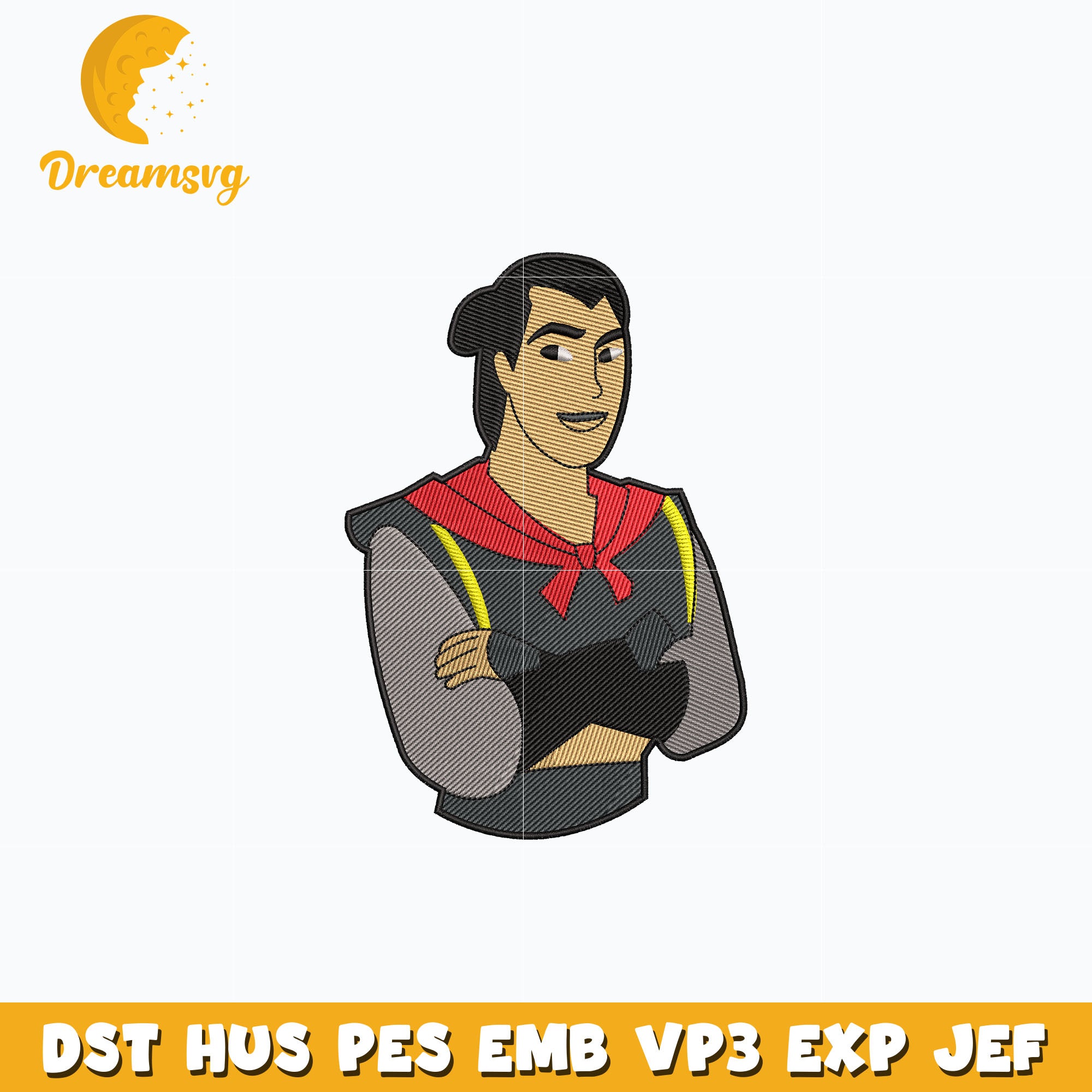 Li Shang embroidery design – DreamSVG Store