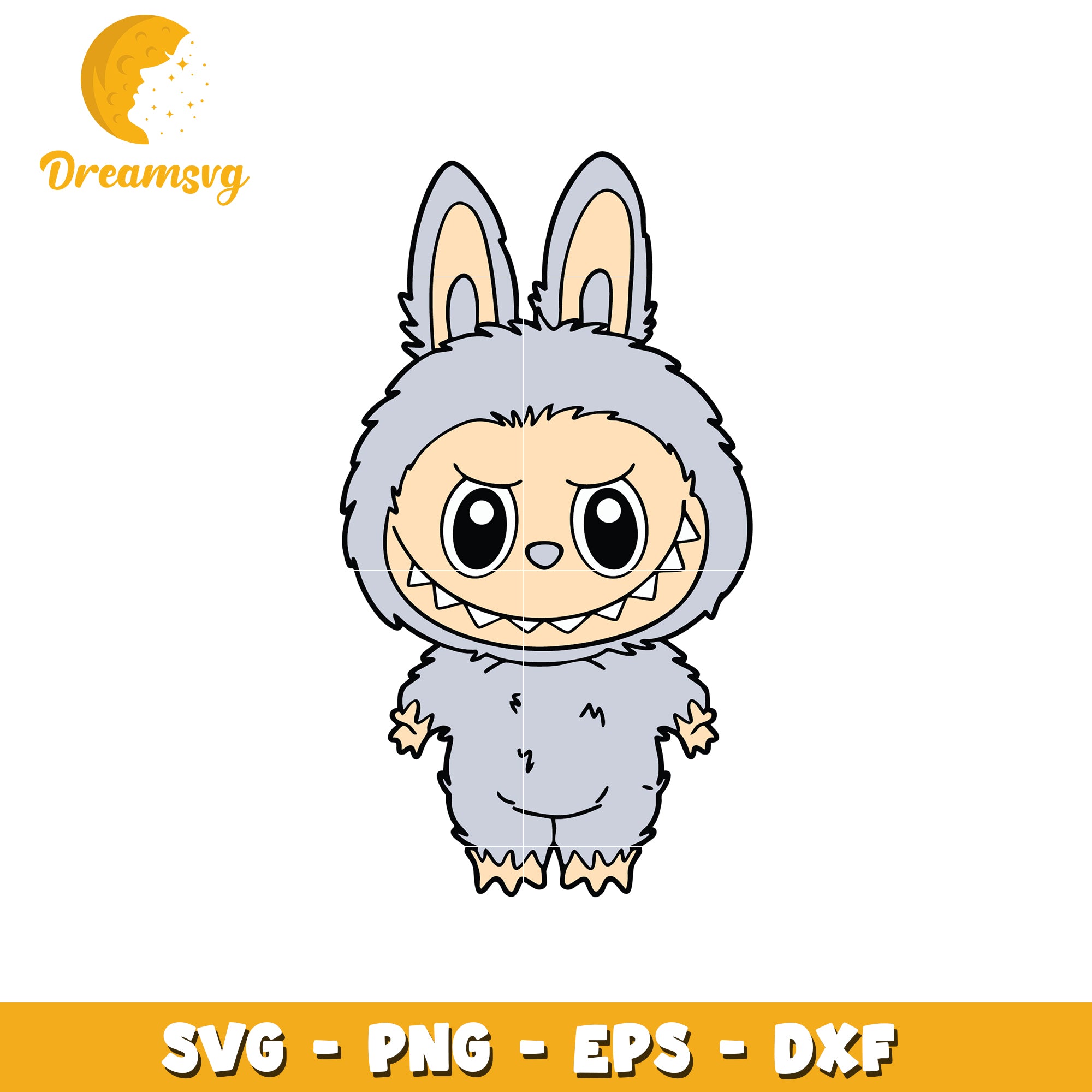 Light gray labubu svg, labubu characters svg, labubu outfits svg ...