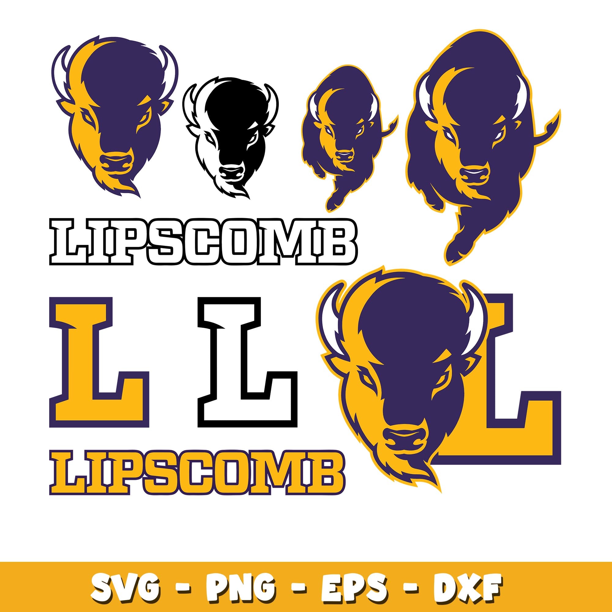 Lipscomb Bisons Bundle svg, Lipscomb Bisons logo svg, ncaa svg ...