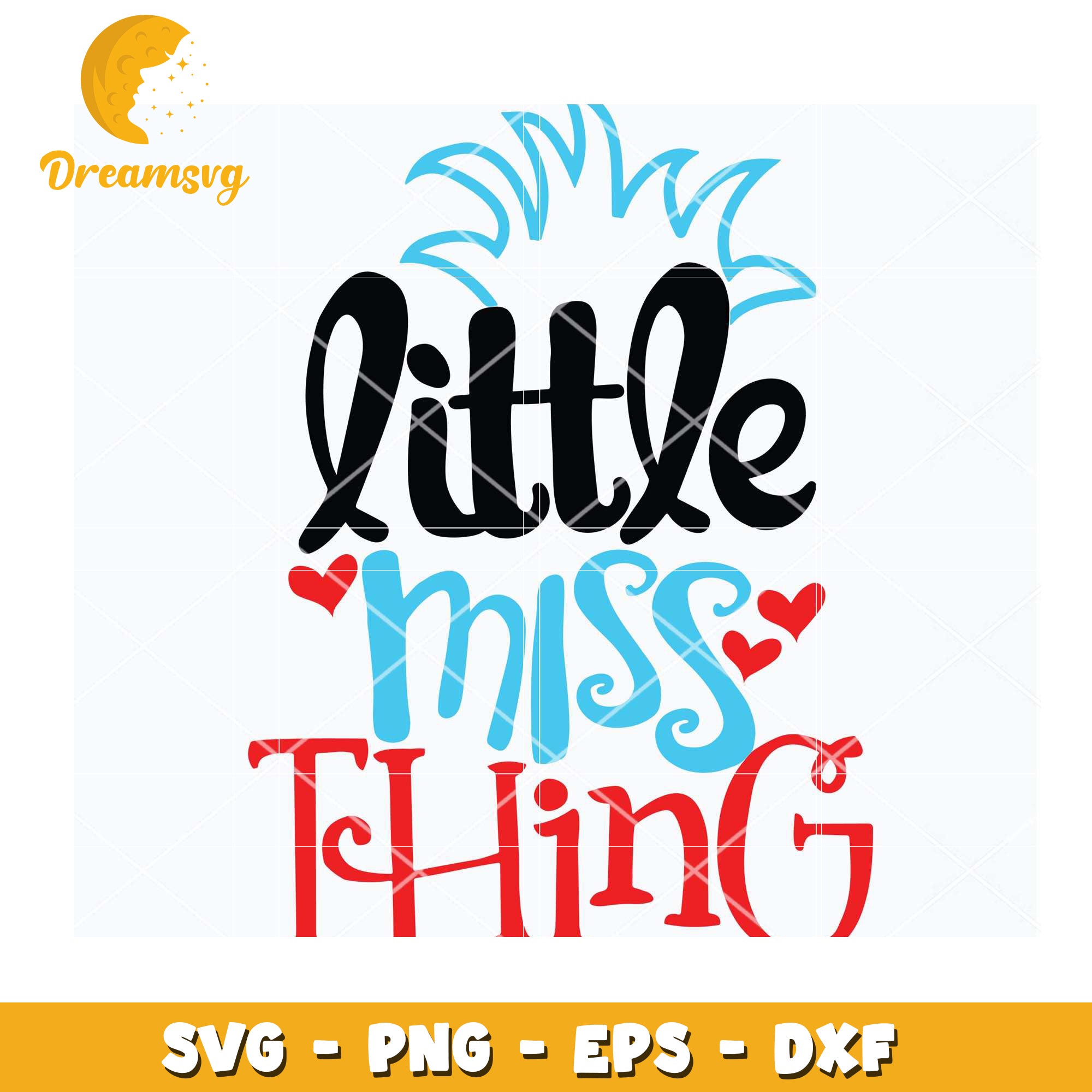 Little Miss Thing SVG Cut File for Crafting and DIY Projects – DreamSVG ...