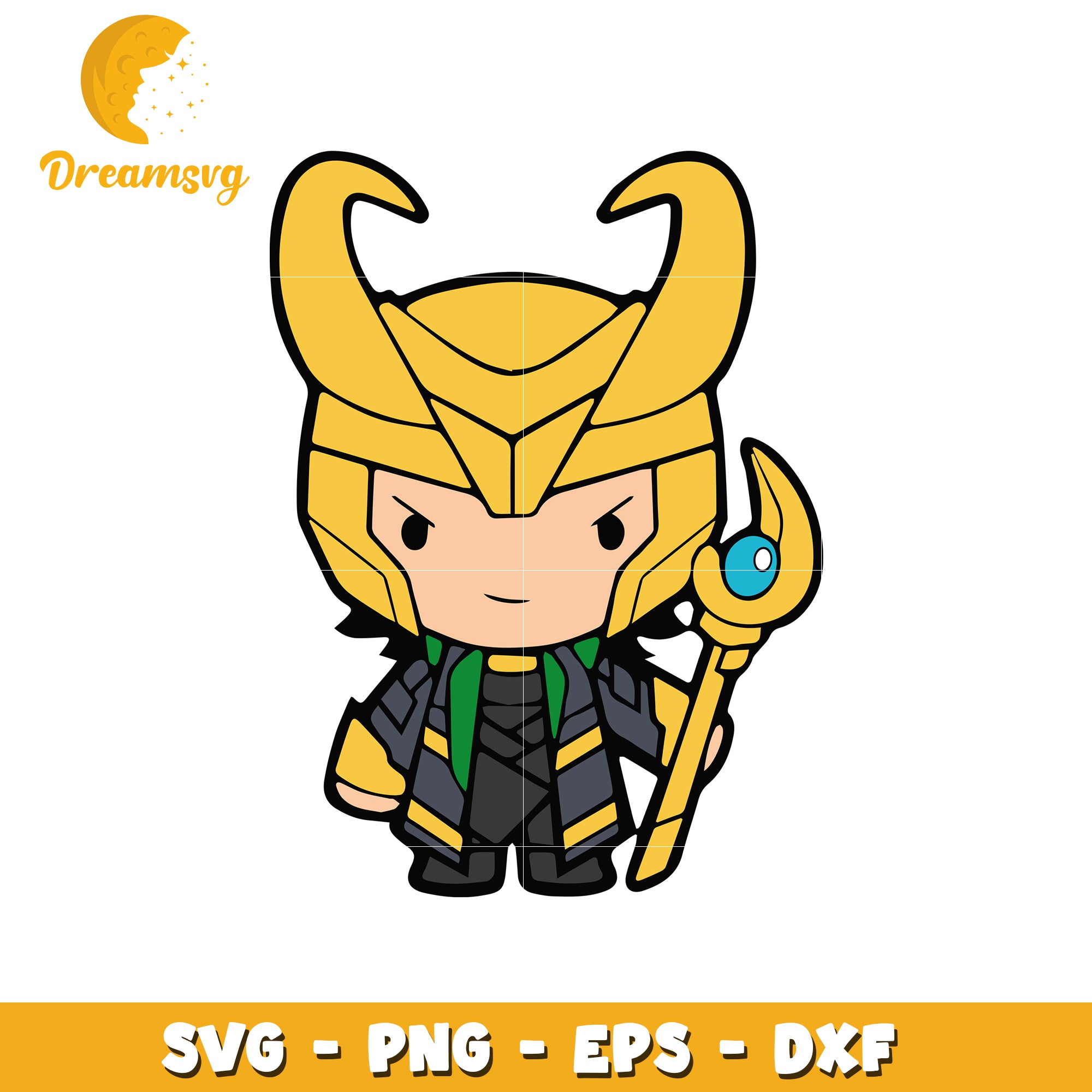 Loki SVG PNG EPS DXF Cut File – DreamSVG Store