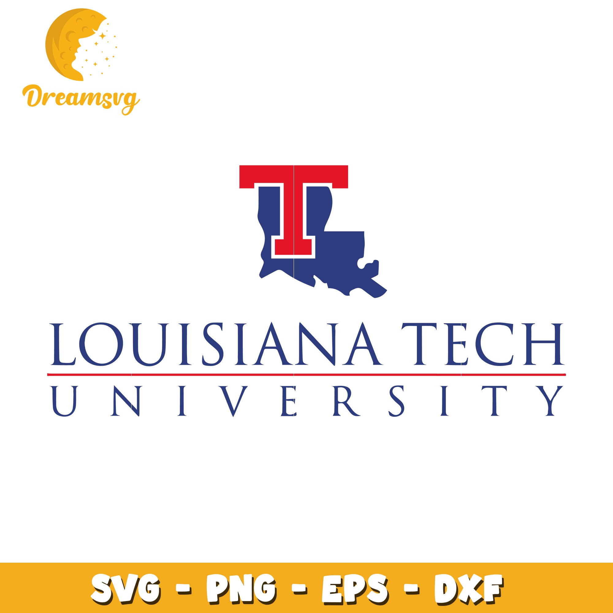 Louisiana Tech University SVG File for Logo Design Graphics – DreamSVG ...