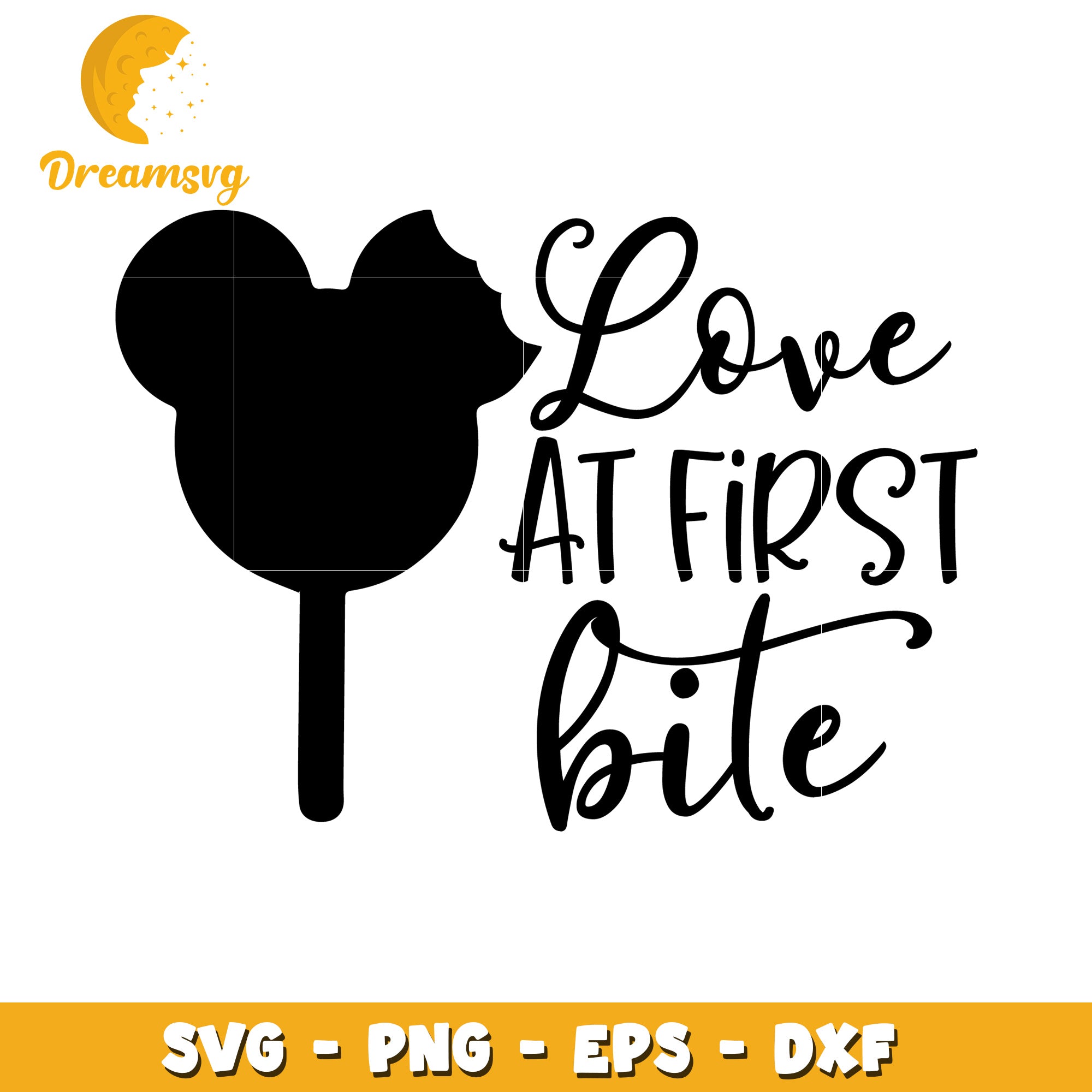Love At First Bite SVG Cut File – DreamSVG Store