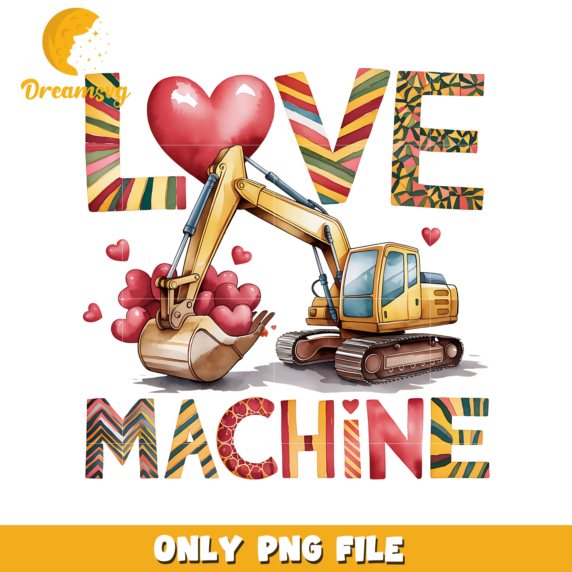 Love machine valentine png, love png, valentine day png – DreamSVG Store