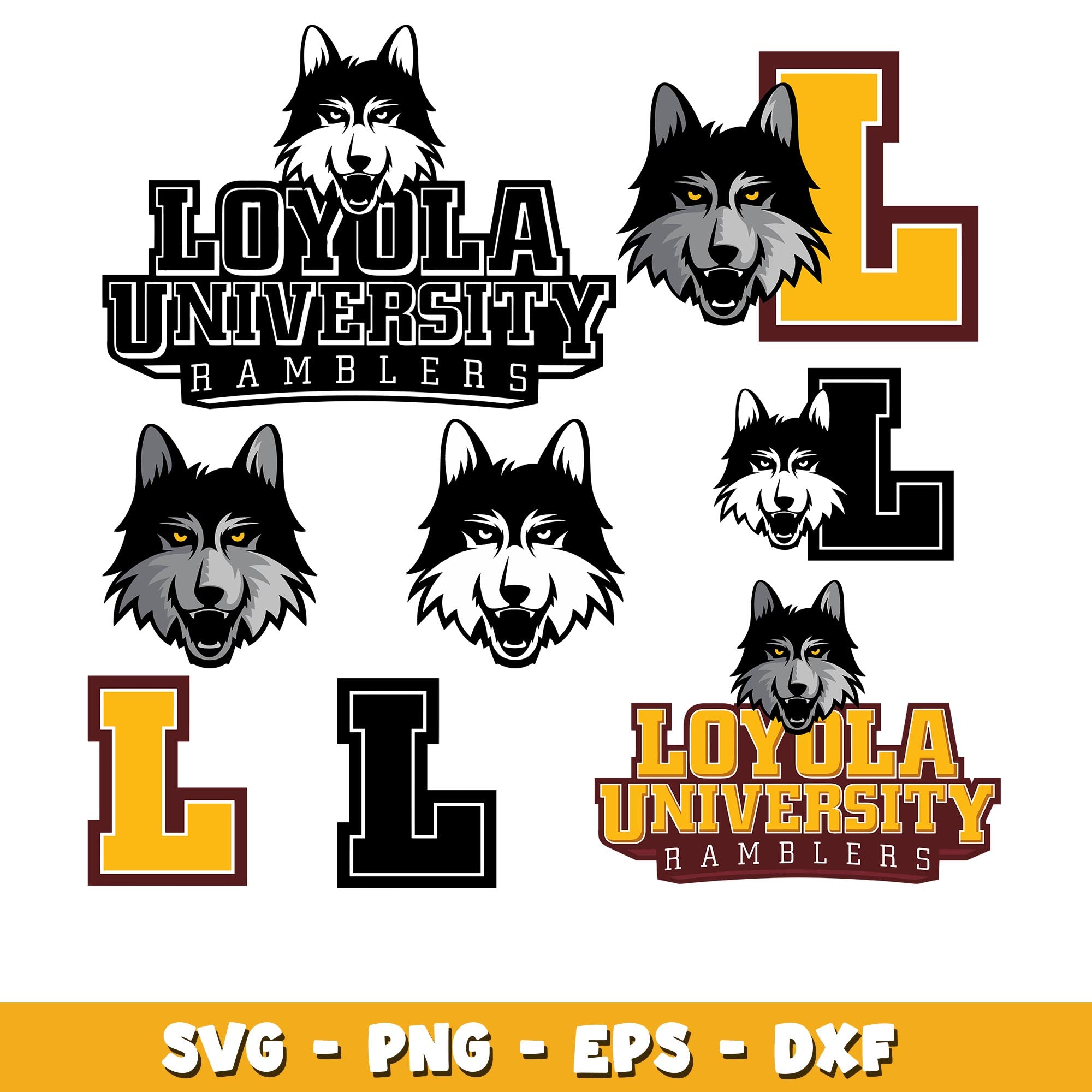 Loyola Ramblers Bundle svg, Loyola Ramblers logo svg, ncaa svg ...