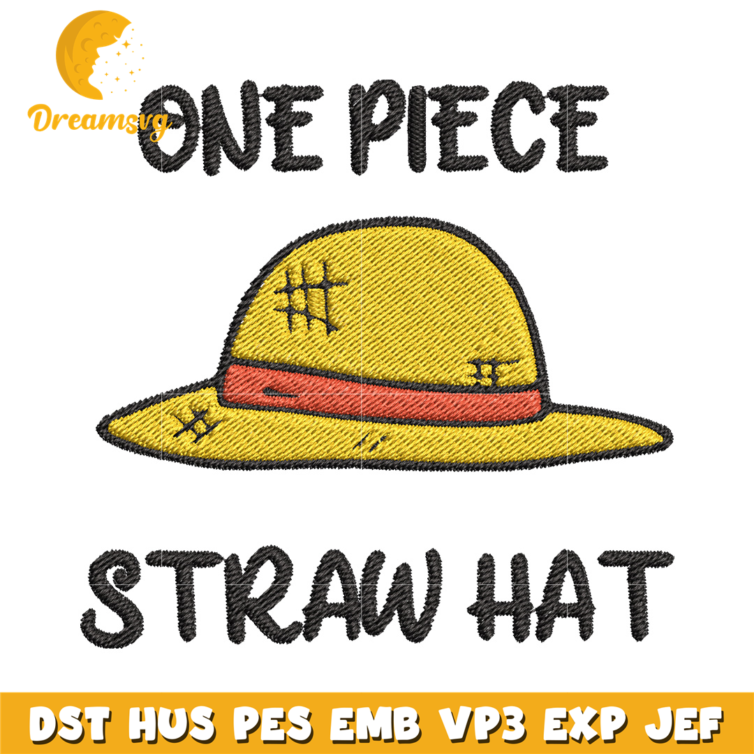 Luffy hat embroidery design – DreamSVG Store