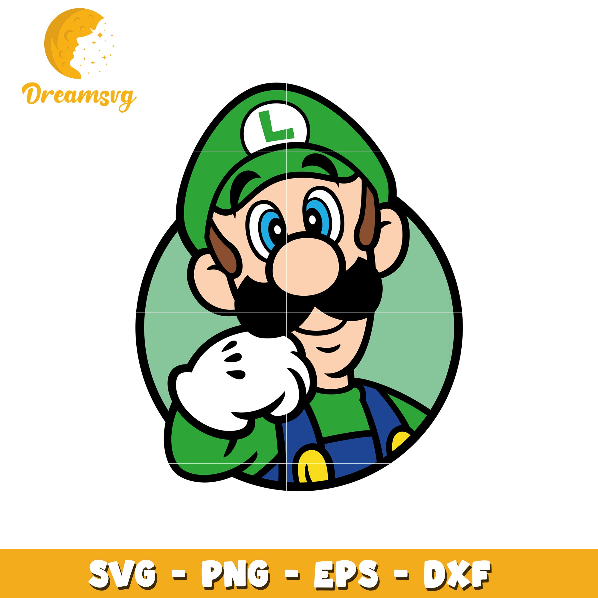 Luigi SVG PNG EPS DXF Cut Files – DreamSVG Store