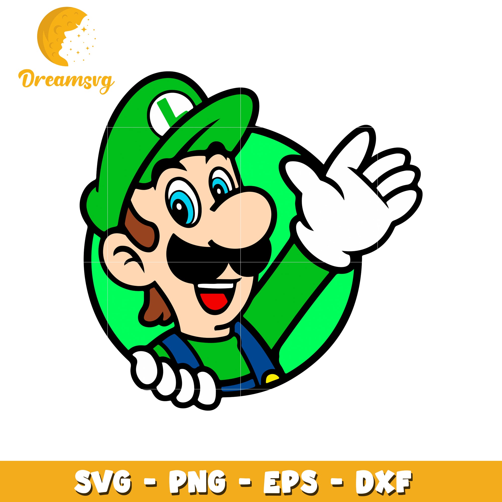 Luigi SVG PNG EPS DXF Files – DreamSVG Store