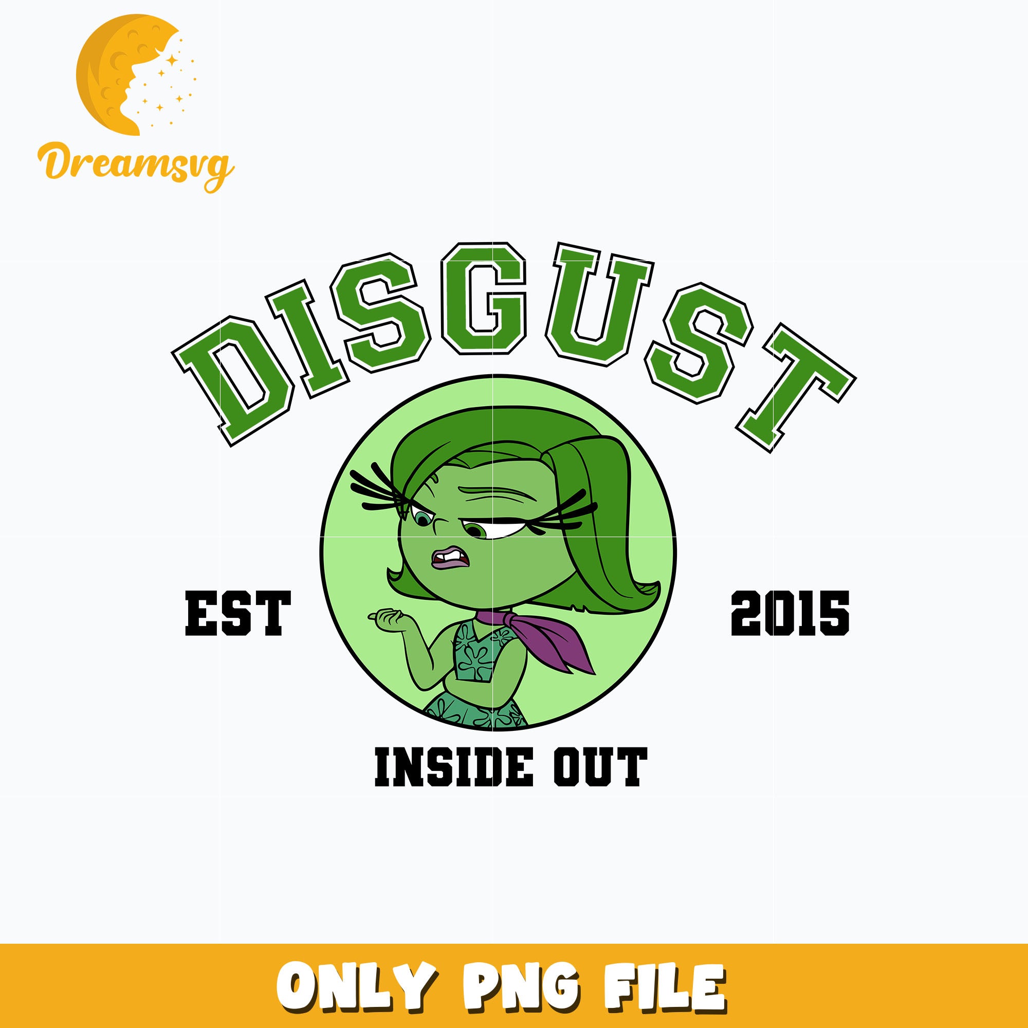 Disgust est 2015 png, inside out 2 png – DreamSVG Store