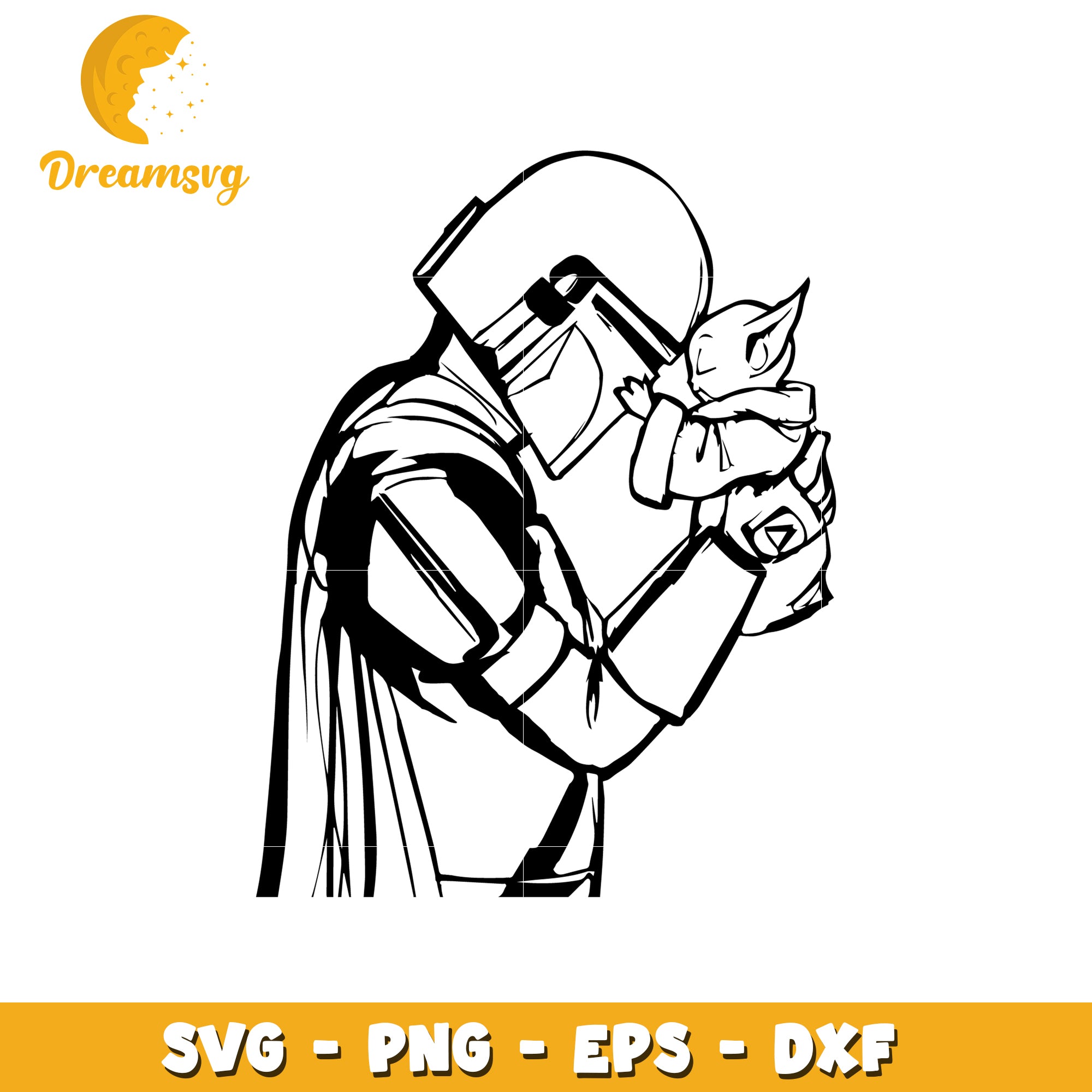 Mandalorian Grogu SVG Cut File – DreamSVG Store