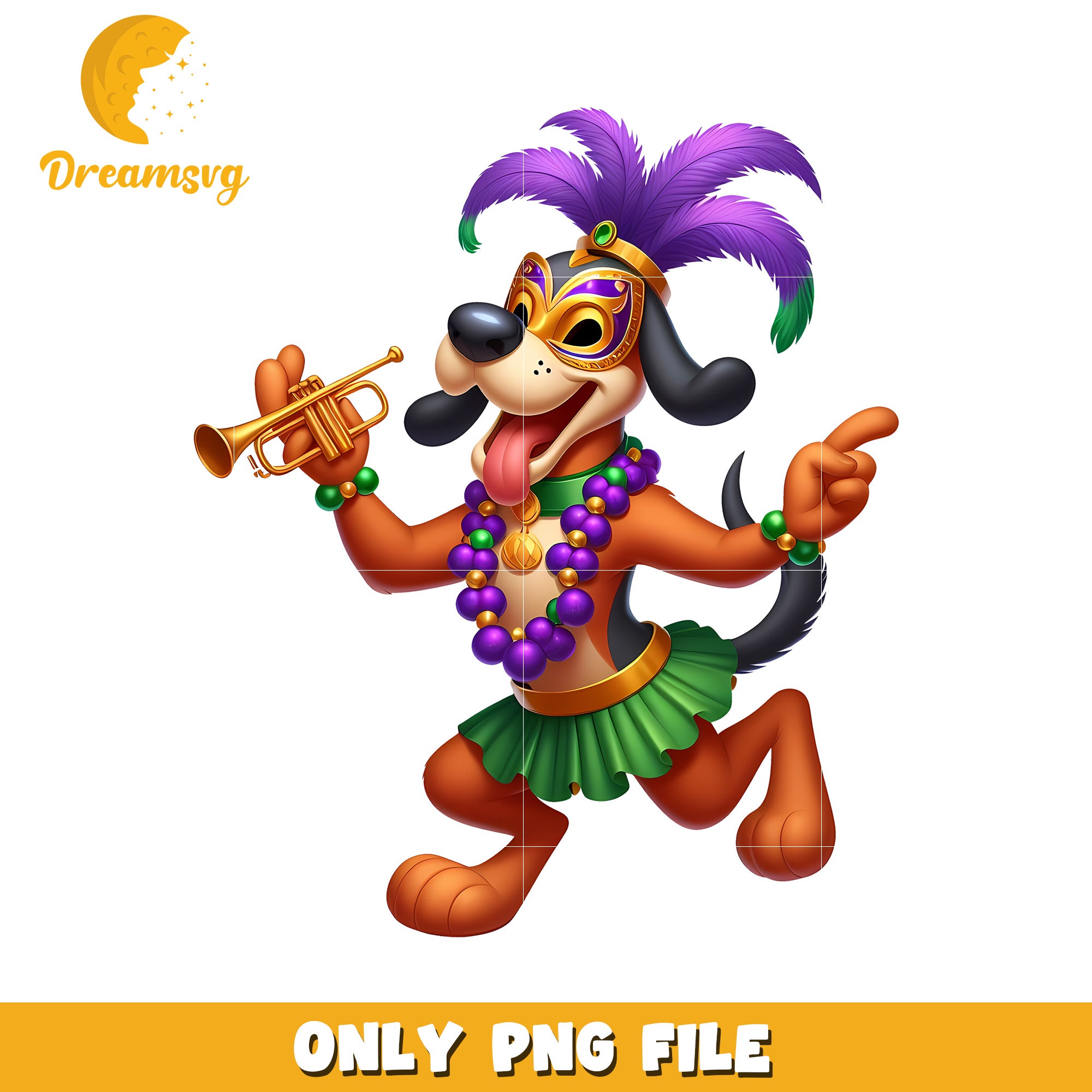 Mardi gras pluto outfit png, pluto character png, mardi gras png – DreamSVG Store