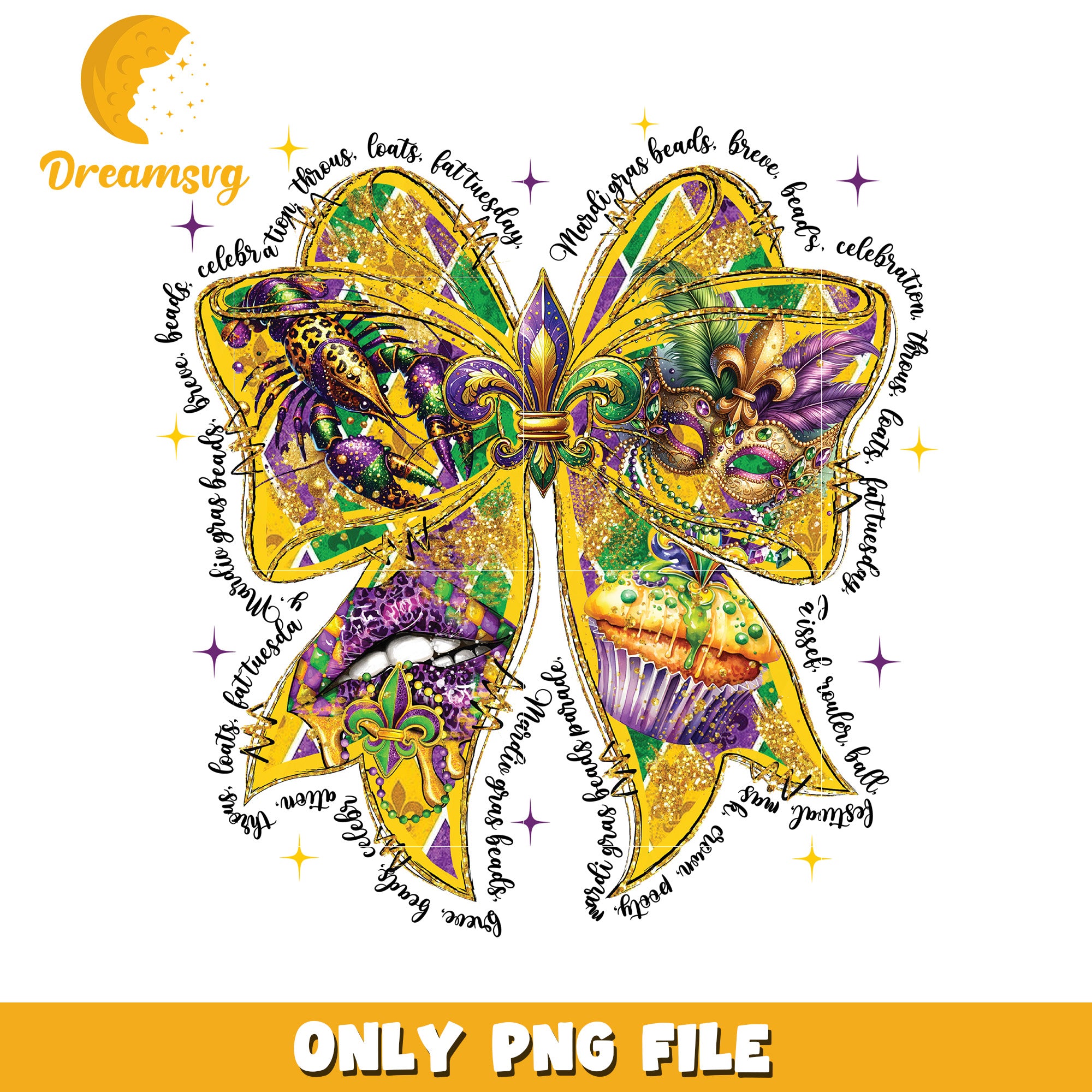 Mardi gras quotes ribbon design png, mardi gras png, quotes png ...
