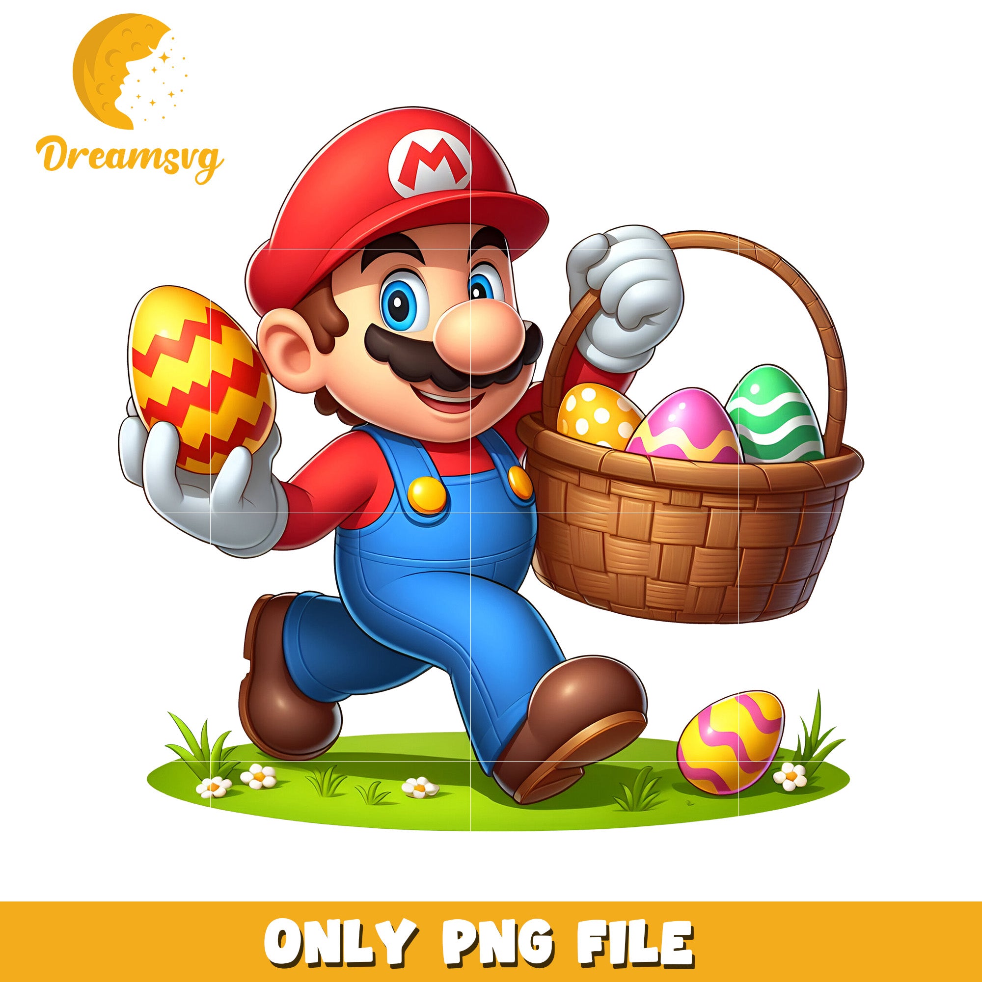 Mario Easter Egg Hunt PNG – DreamSVG Store