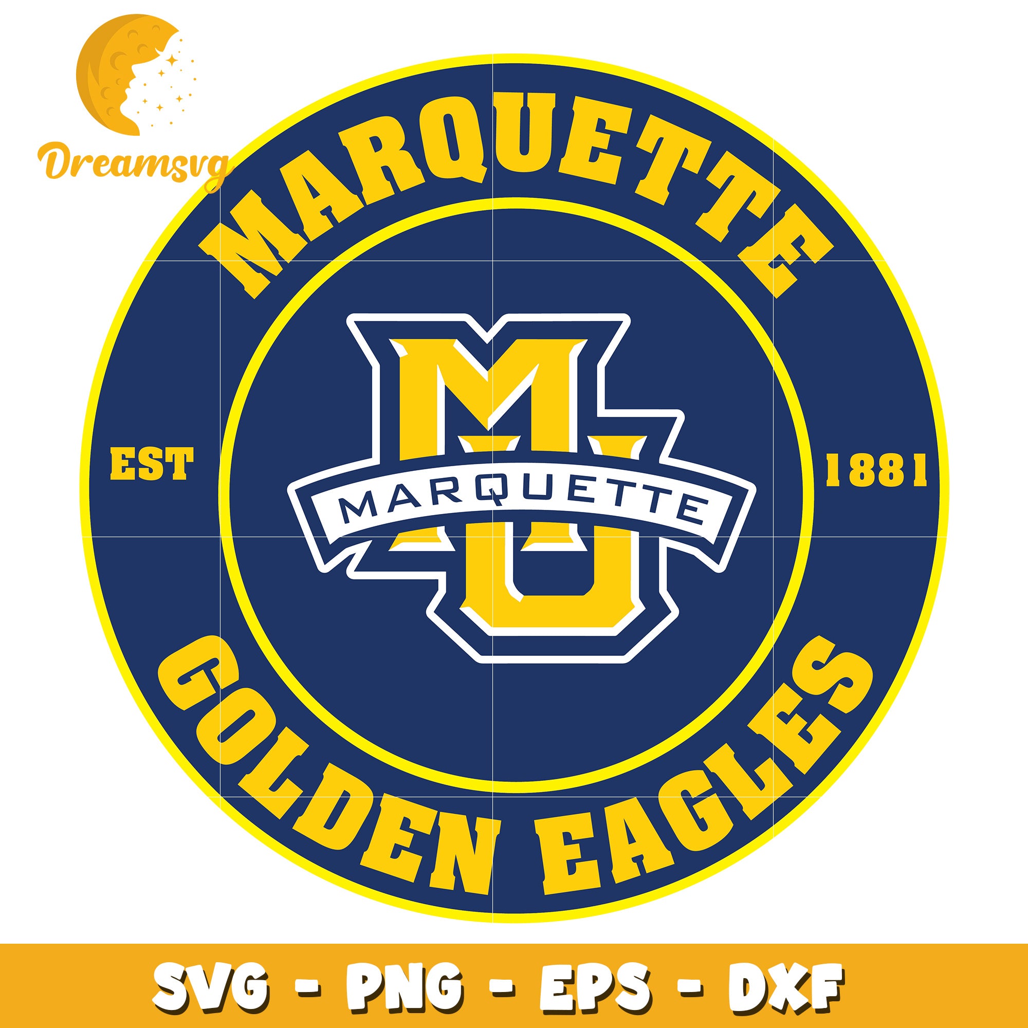 Marquette Golden Eagles SVG PNG EPS DXF – DreamSVG Store