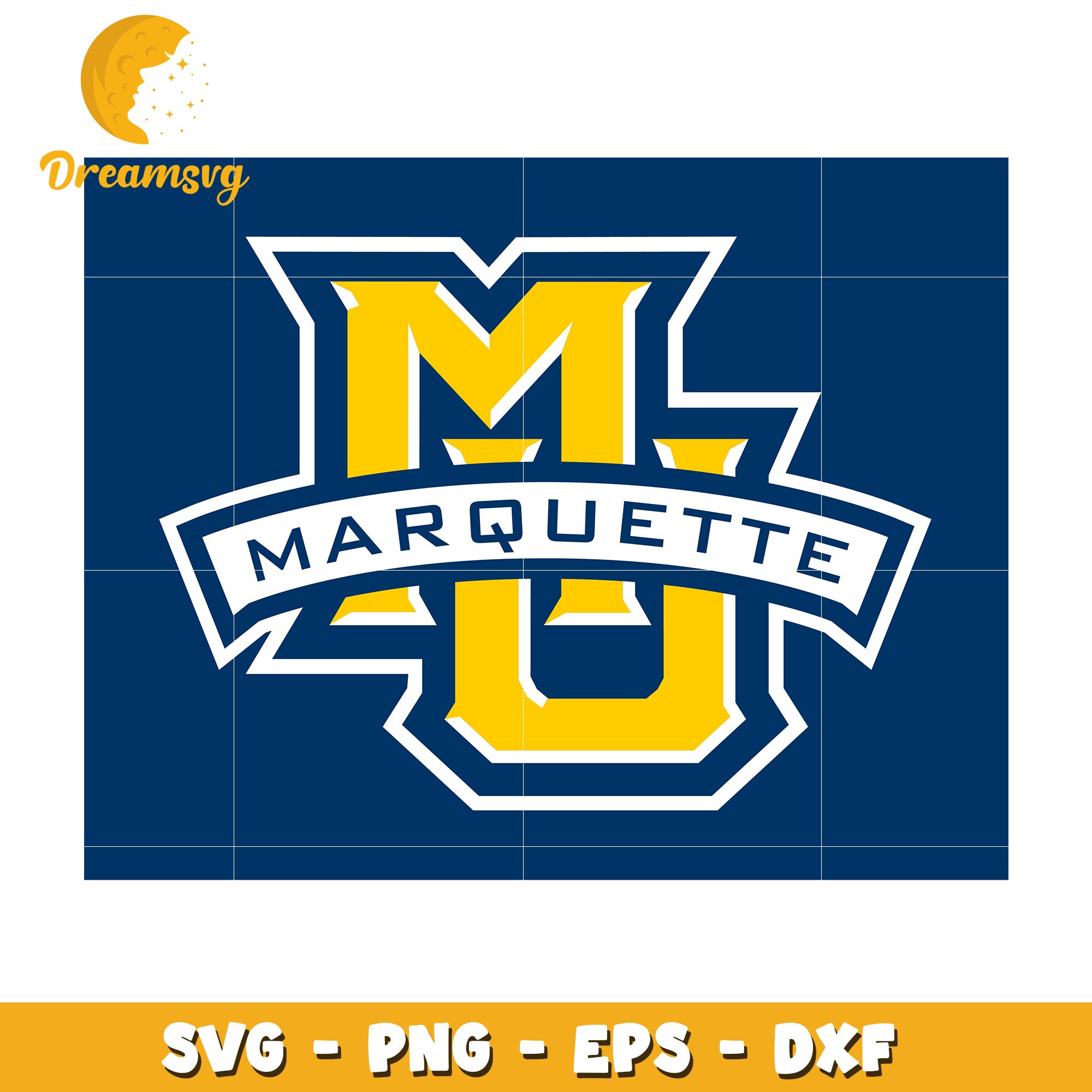 Marquette University Logo SVG Design for Crafting Projects – DreamSVG Store