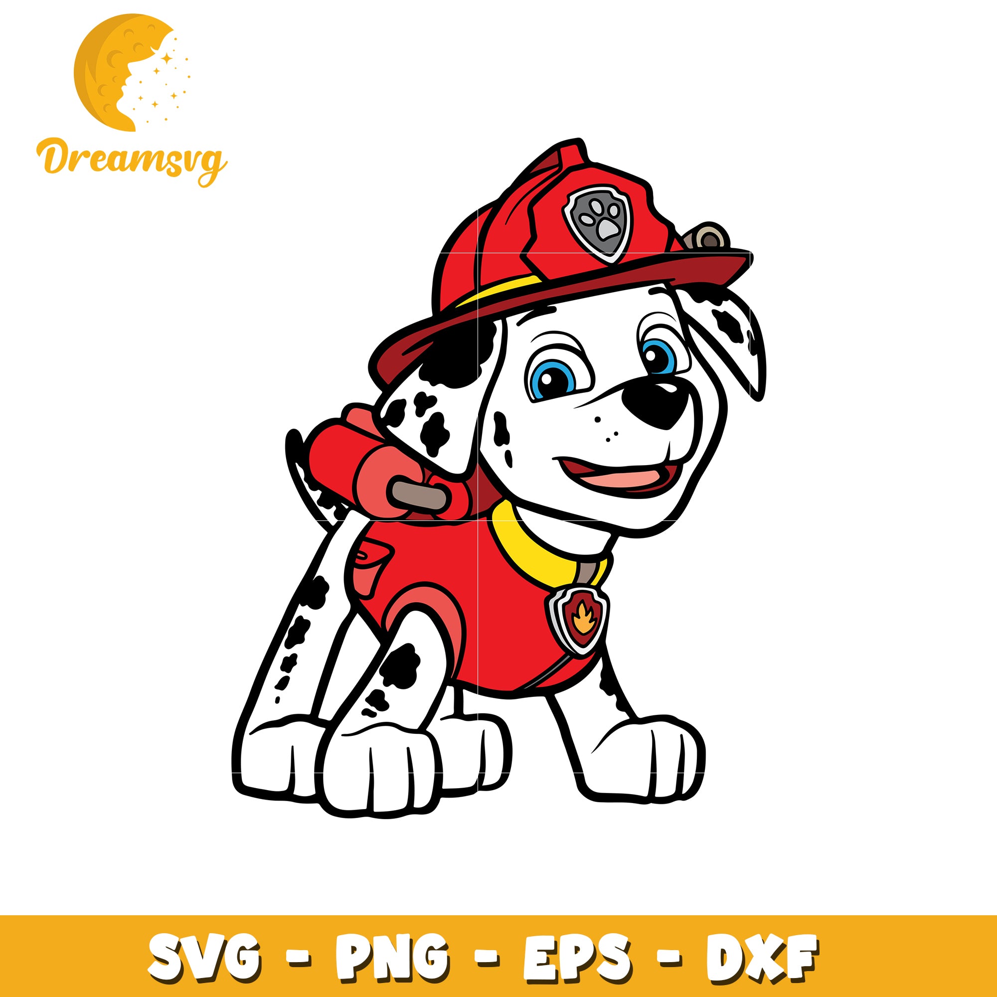 Marshall Firefighter Pup SVG PNG EPS DXF – DreamSVG Store