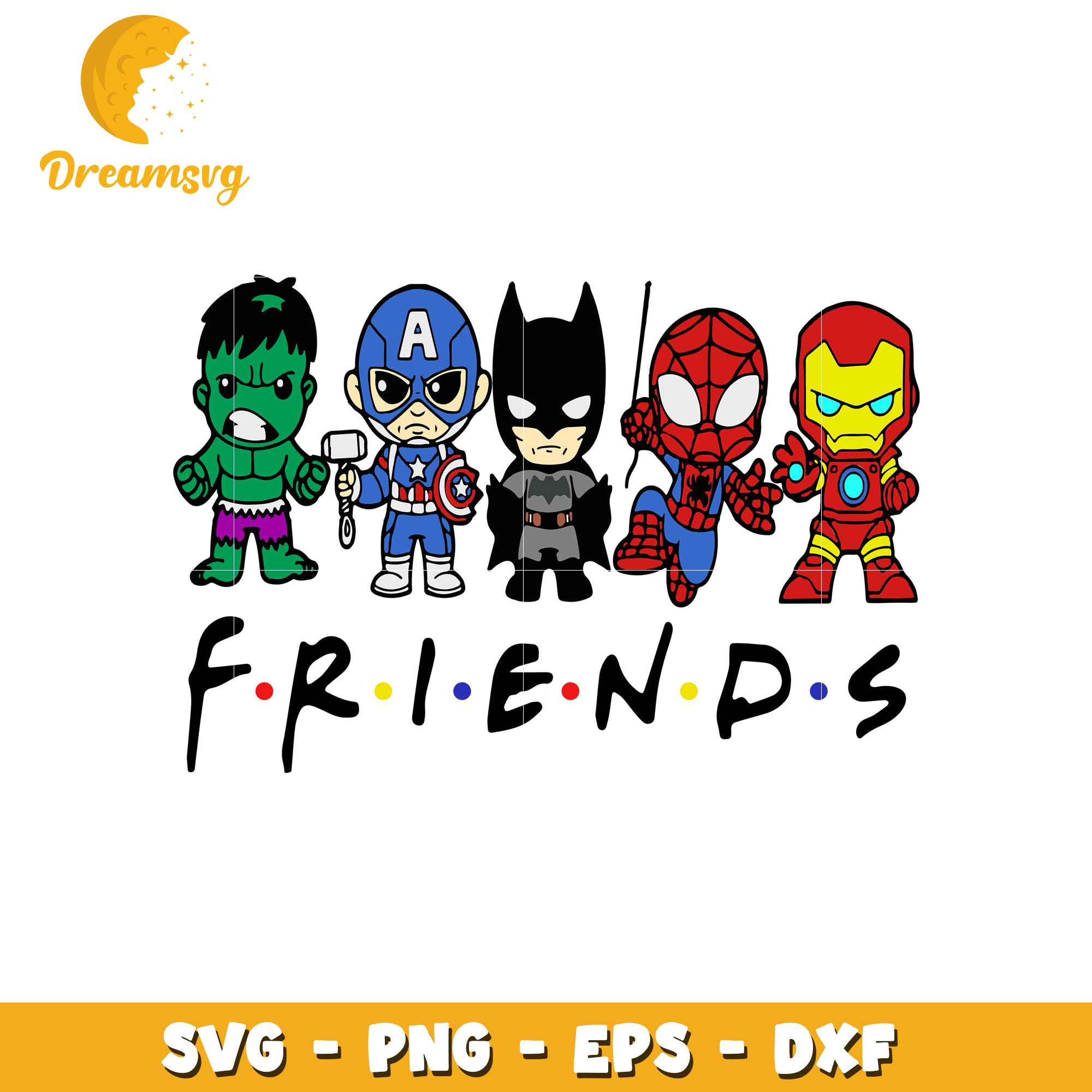 Marvel Friends SVG Cut File – DreamSVG Store