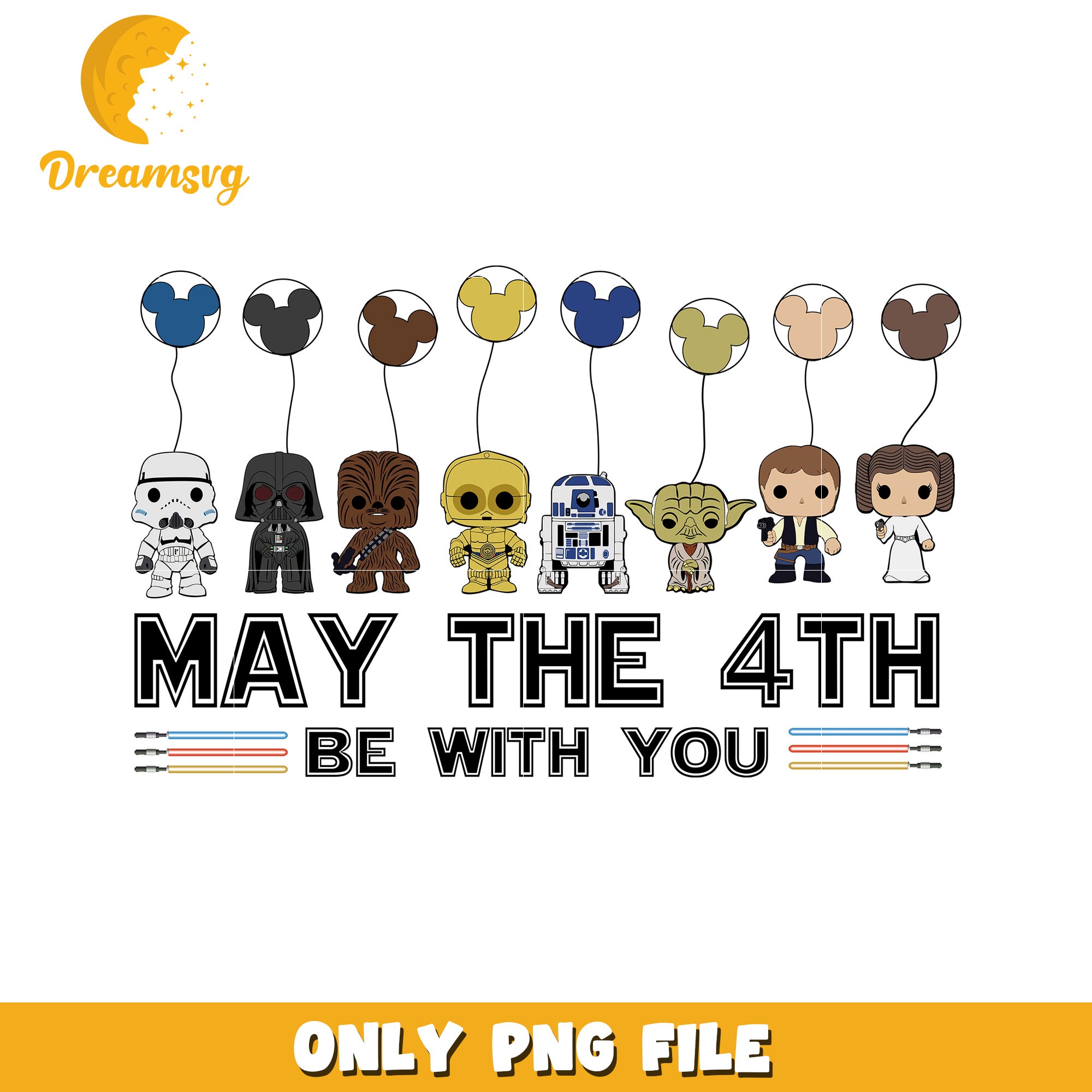 May the 4th PNG Disney Star Wars – DreamSVG Store