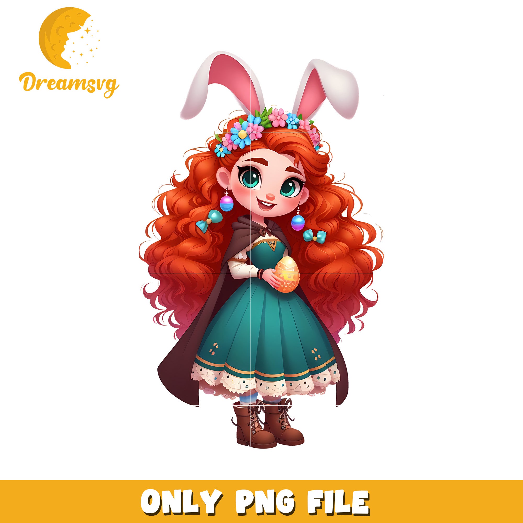 Merida chibi easter bunny png, easter day png, disney princess png ...