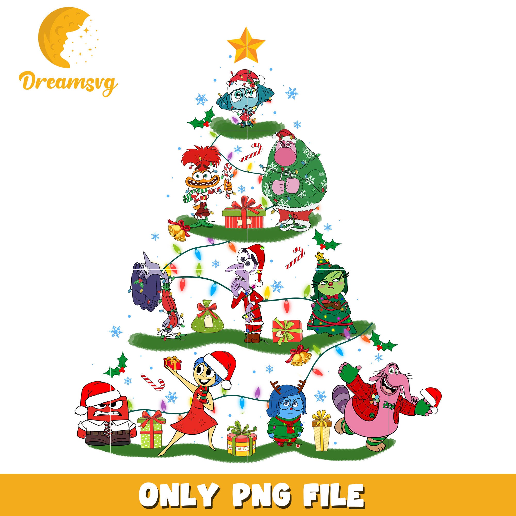 Merry christmas inside out 2 anger png, joy inside out png – DreamSVG Store