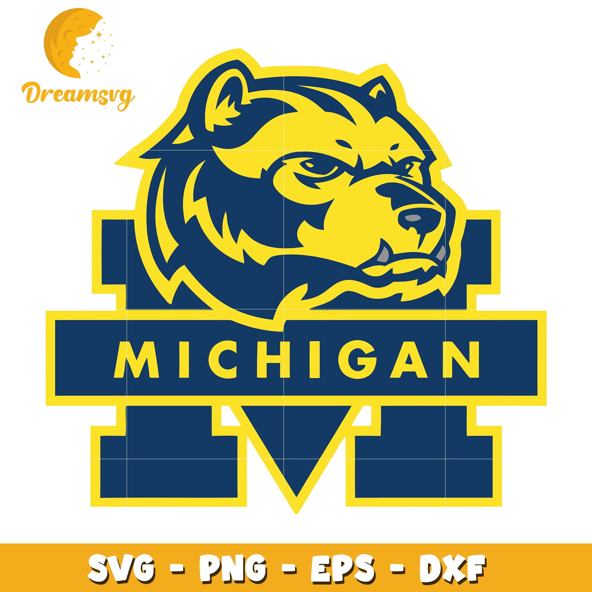 Michigan Bear Logo SVG Design for Creative Projects 60 Characters ...