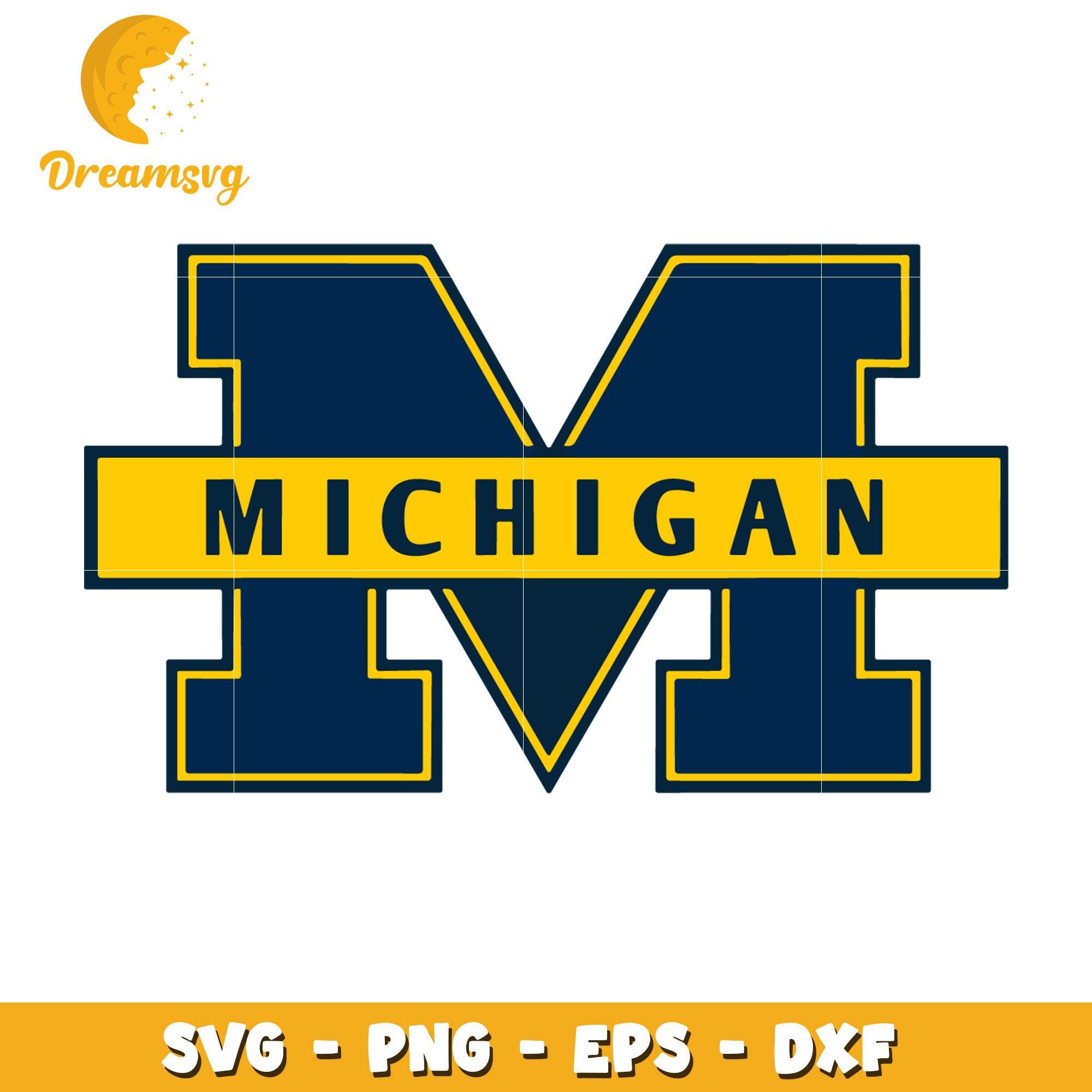 Michigan M Logo SVG File for Craft and Design Projects – DreamSVG Store