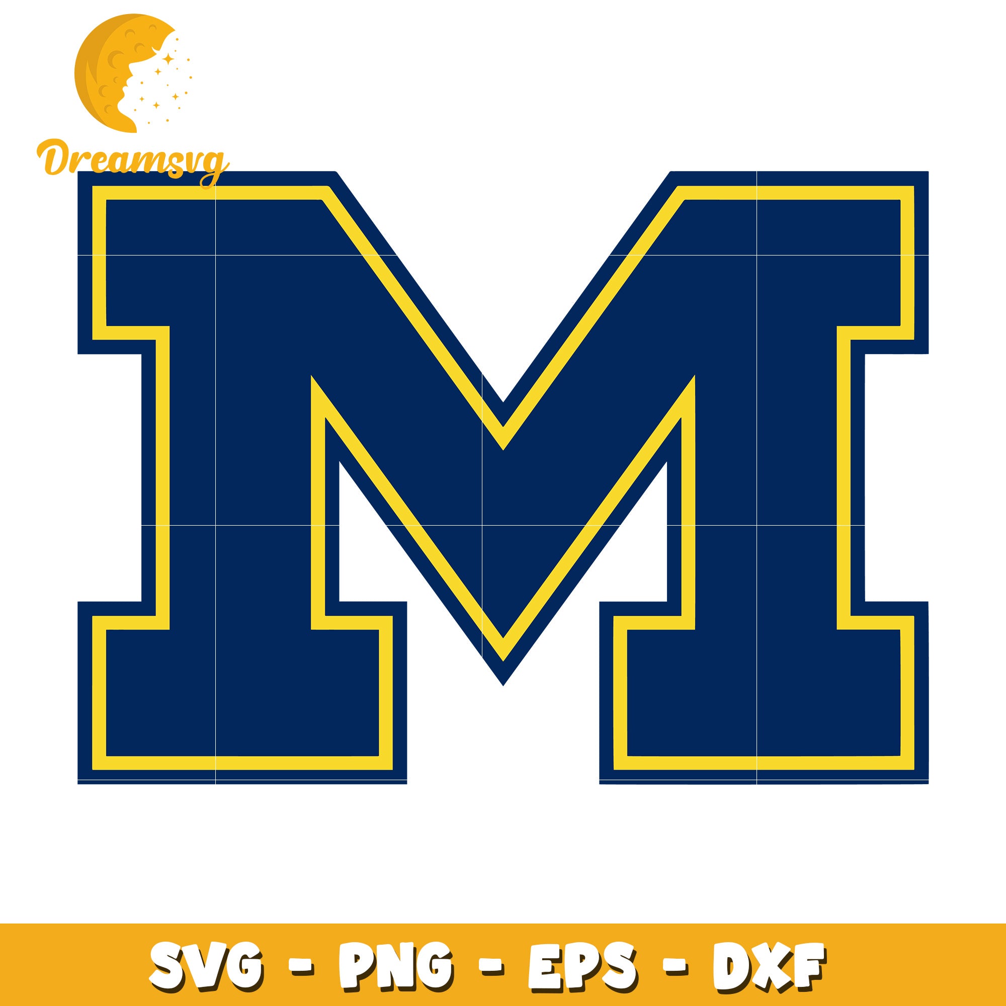 Michigan M SVG Cut File PNG EPS DXF – DreamSVG Store