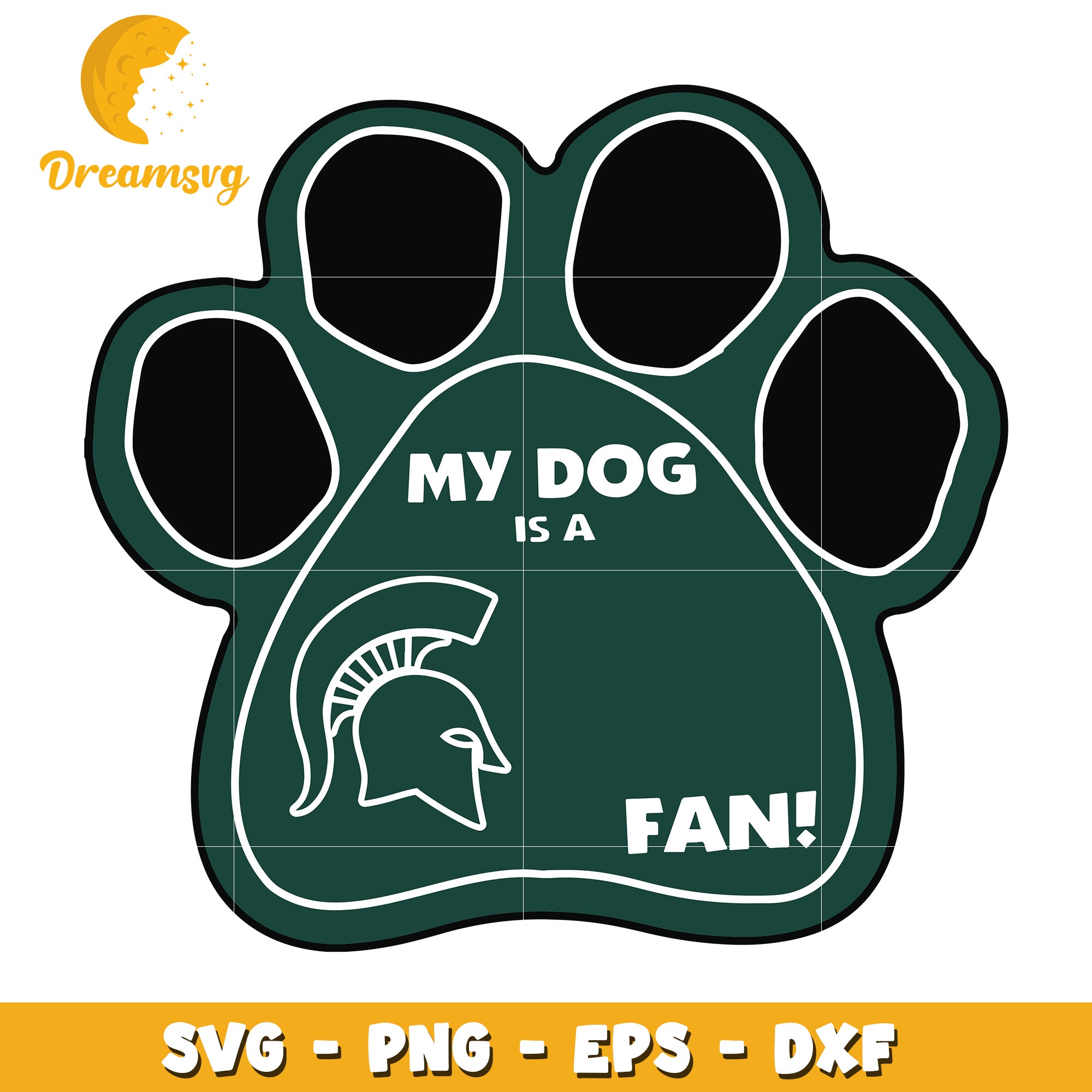 Michigan State Dog Paw Print SVG – DreamSVG Store