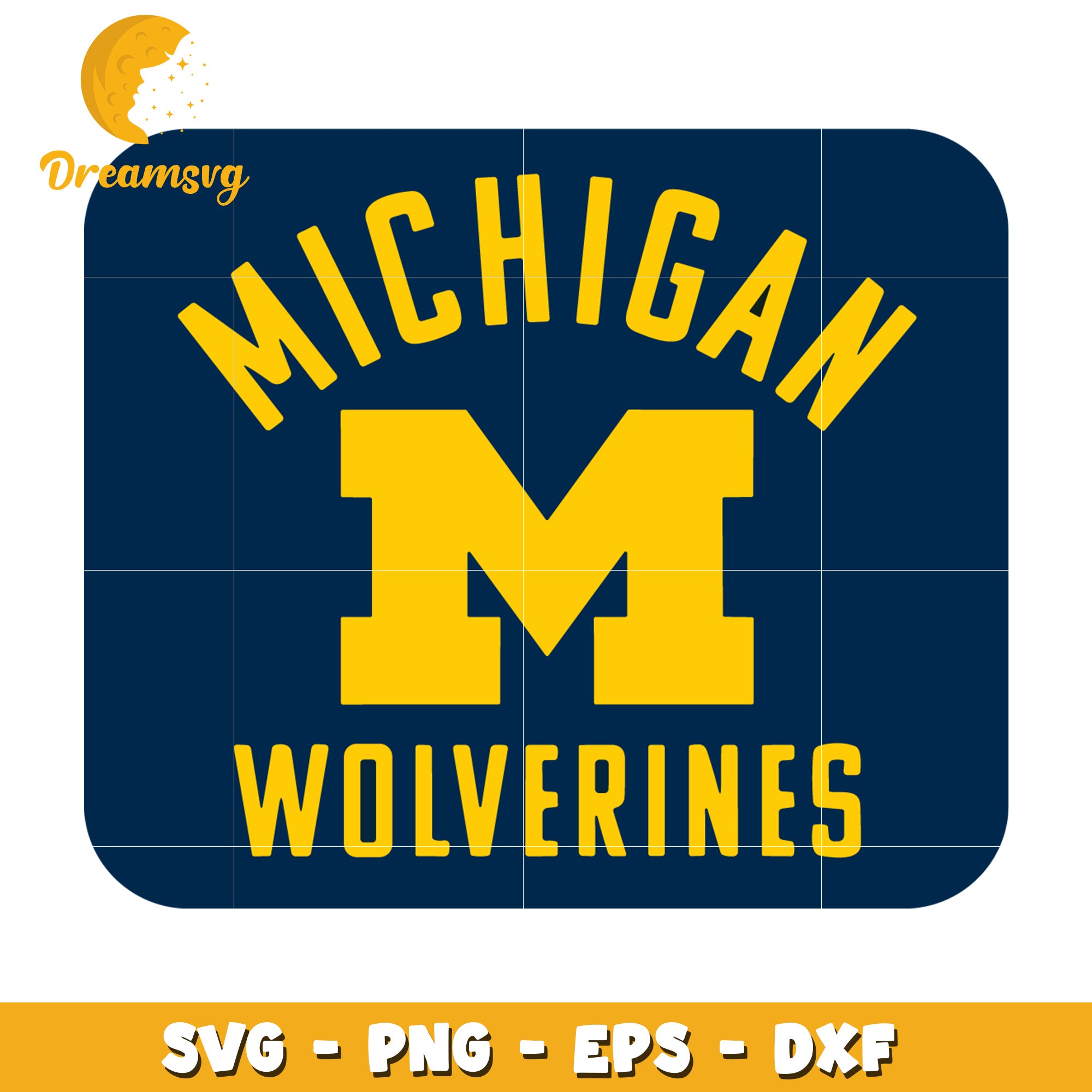 Michigan Wolverines SVG File for Team Spirit Crafts and Decor ...