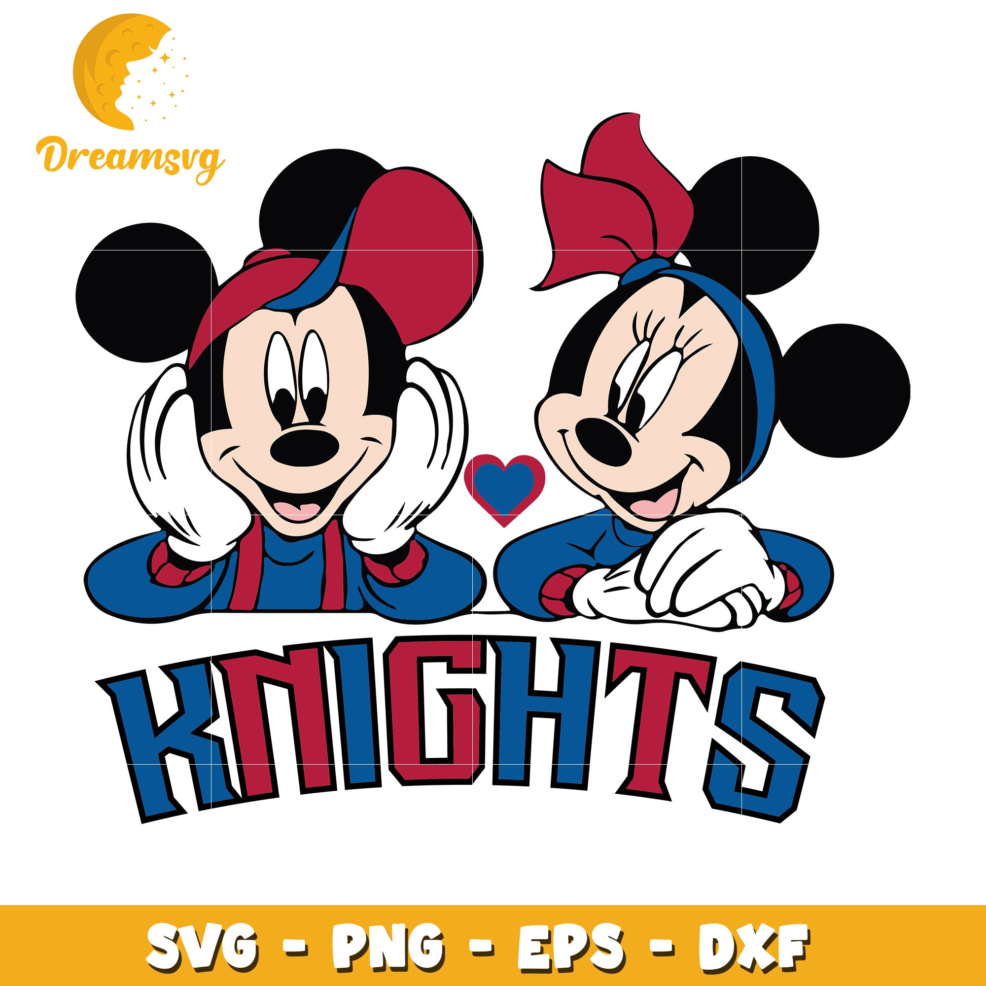 Mickey Minnie Knights SVG PNG EPS DXF – DreamSVG Store