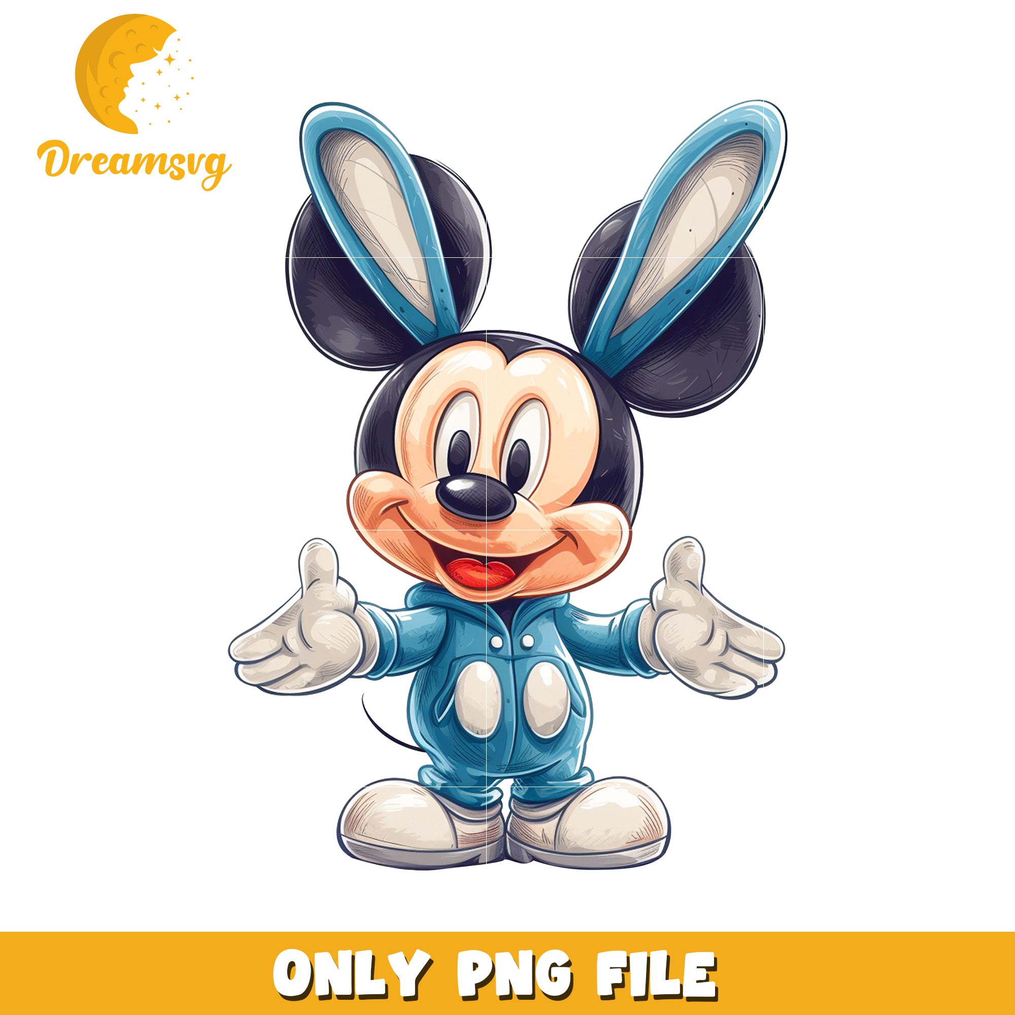 Mickey Mouse Bunny PNG Image – DreamSVG Store