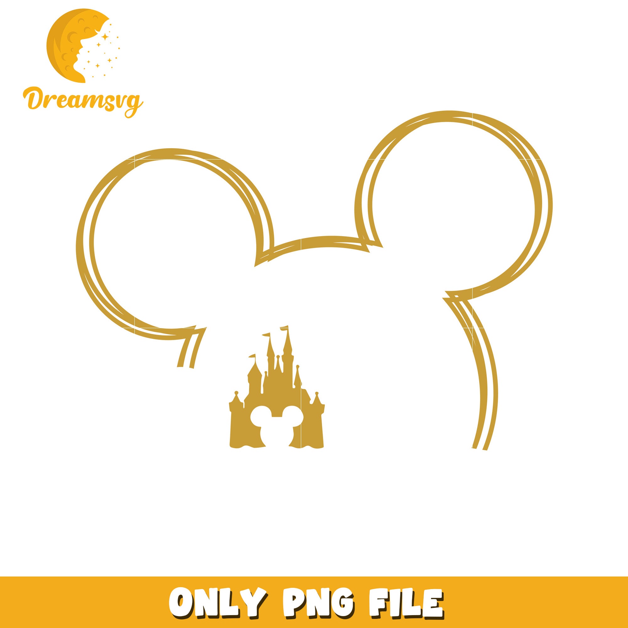 Mickey Mouse Castle PNG Image – DreamSVG Store