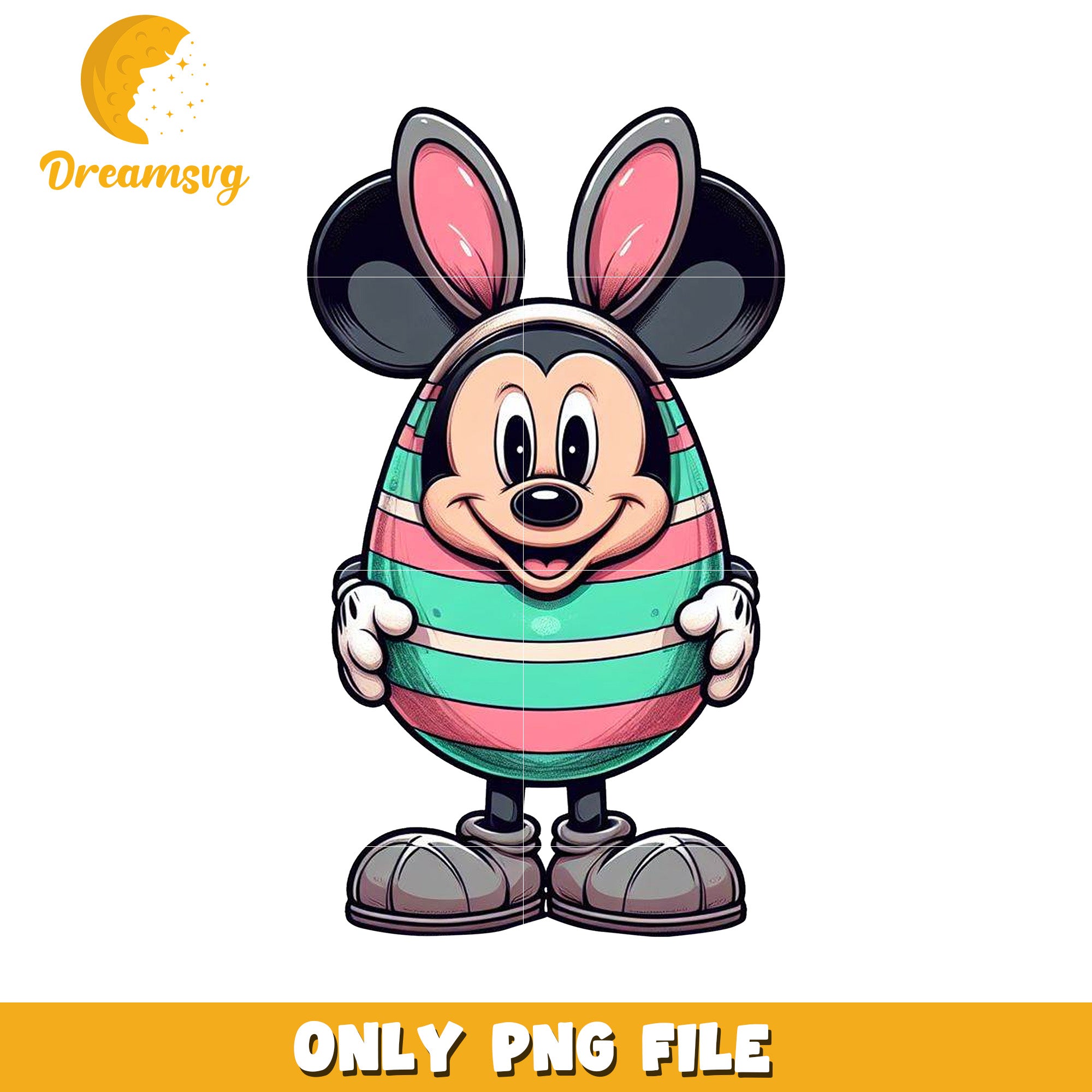 Mickey Mouse Easter Egg PNG – DreamSVG Store