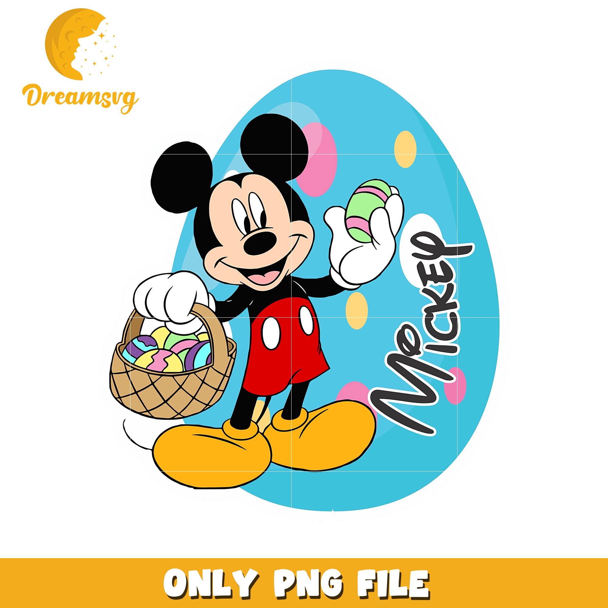 Mickey Mouse Easter PNG Download – DreamSVG Store