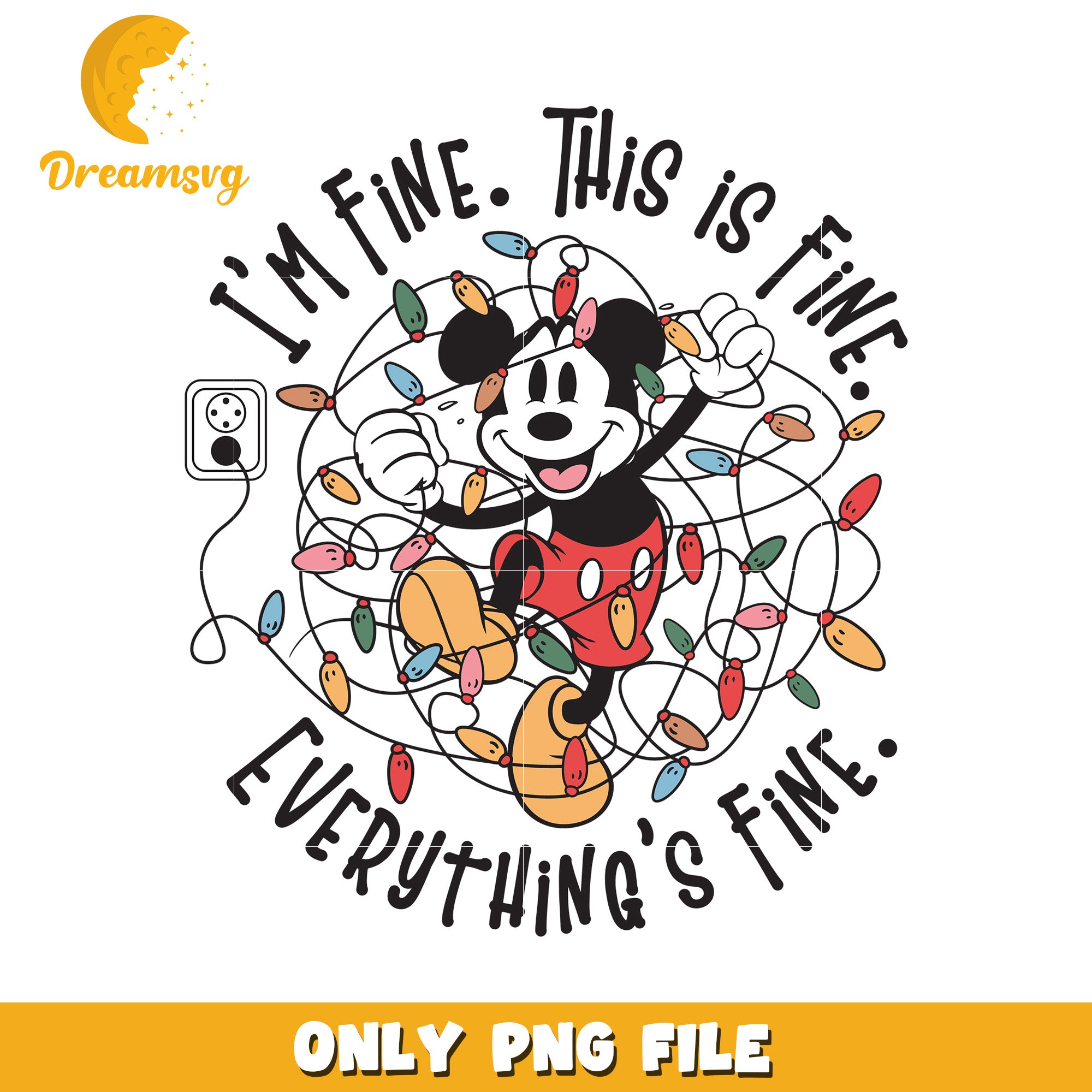 Mickey Mouse Fine PNG Graphic for Holiday Decor – DreamSVG Store