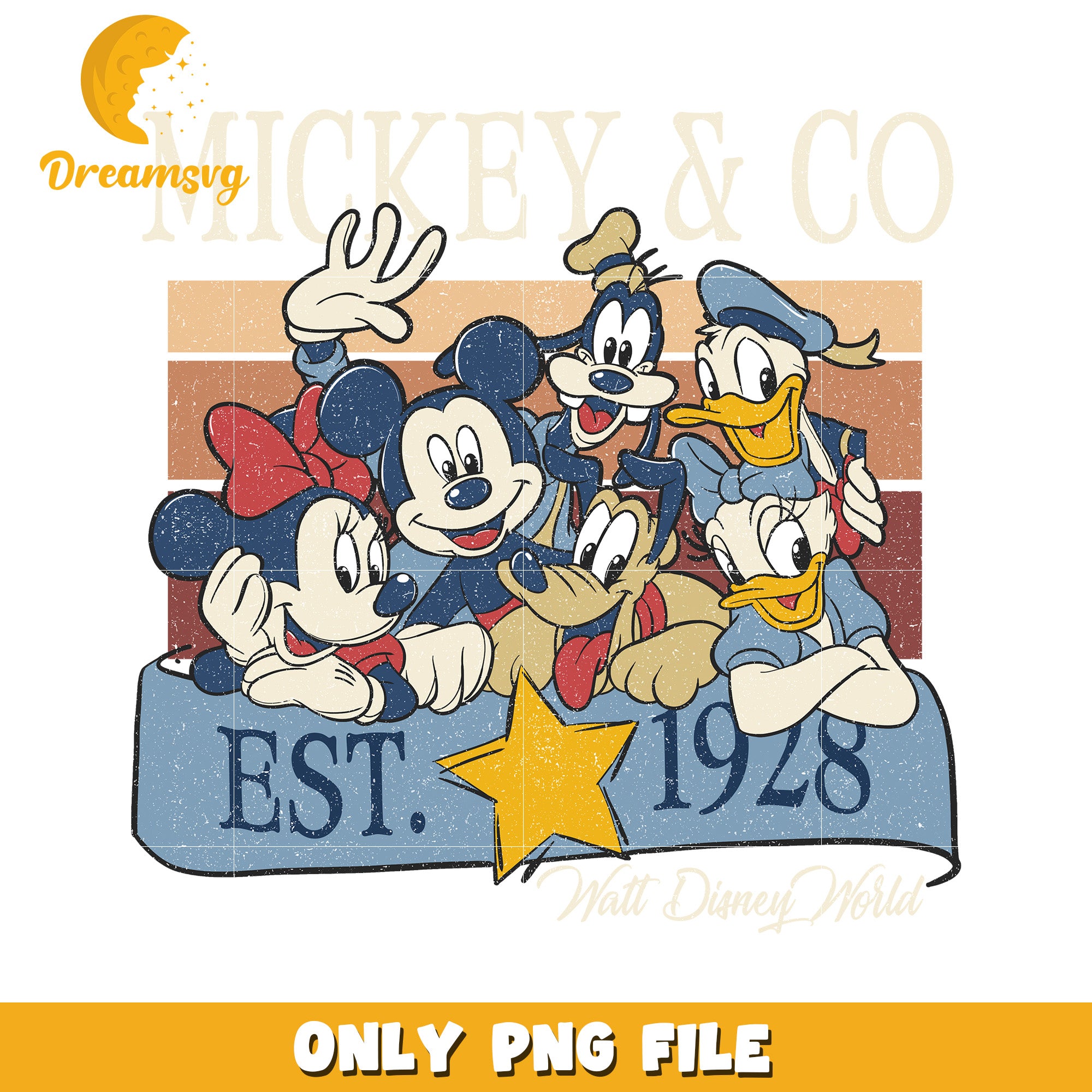 Mickey Mouse Friends PNG Image – DreamSVG Store