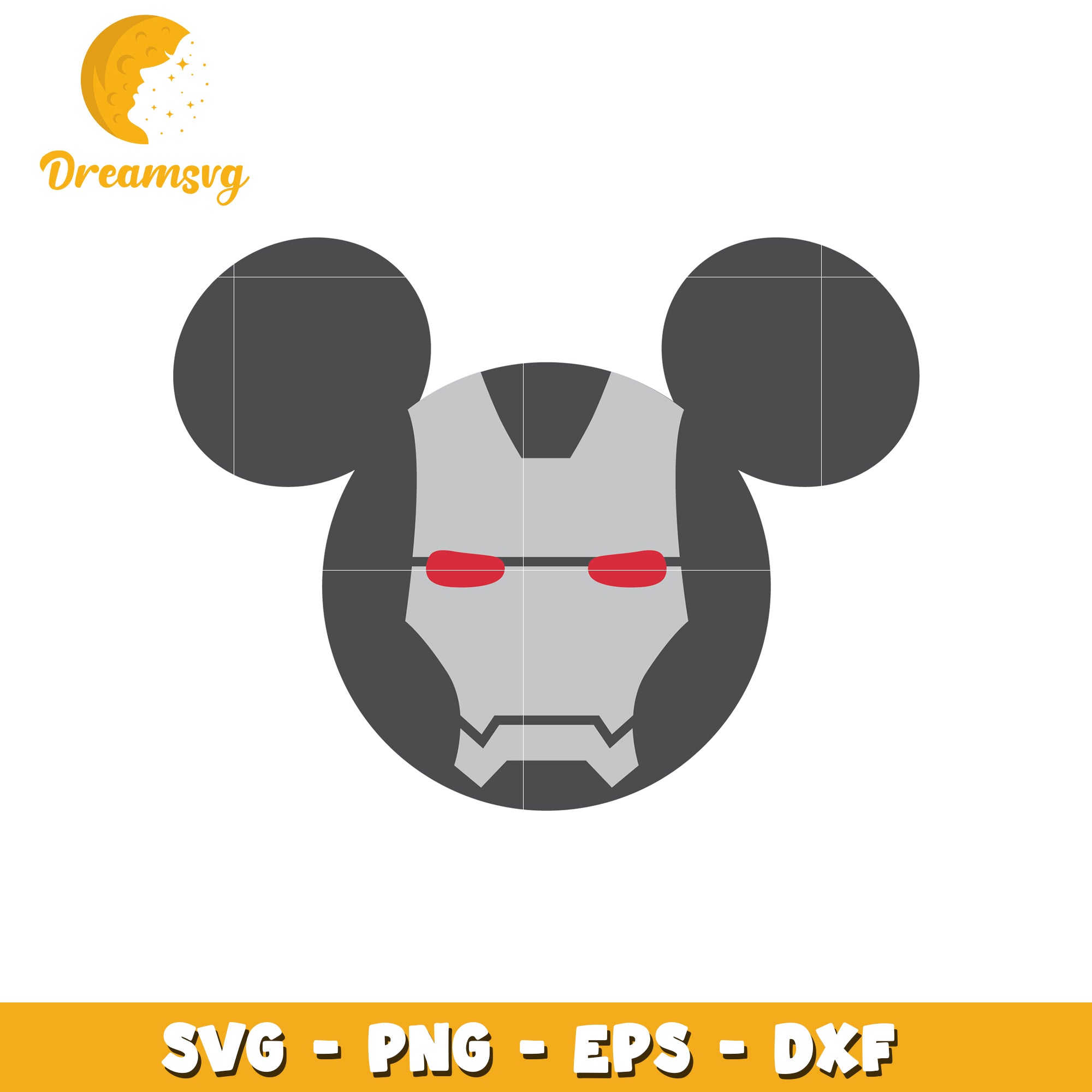 Mickey Mouse Iron Man SVG Cut File – DreamSVG Store
