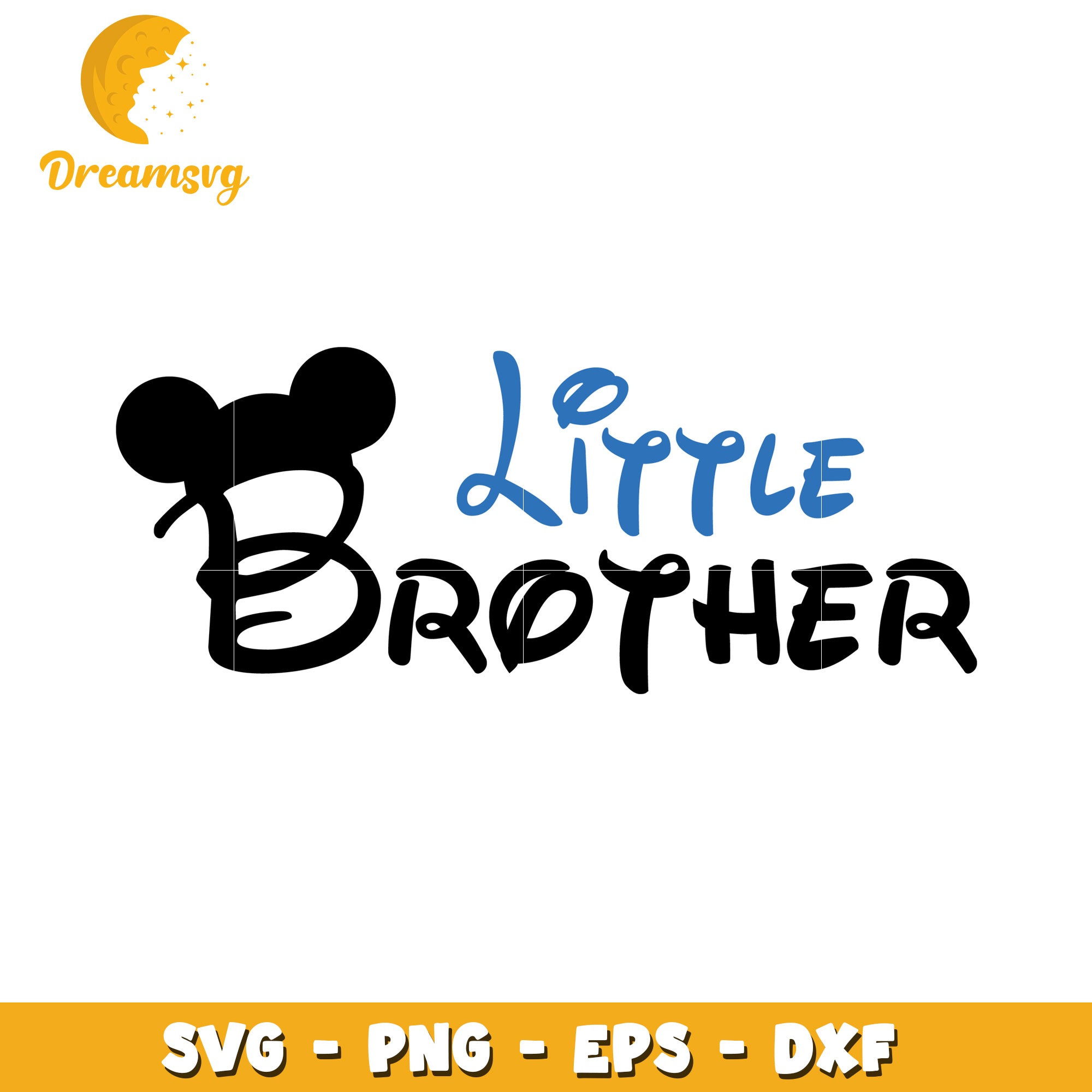 Mickey Mouse Little Brother SVG Cut File – DreamSVG Store