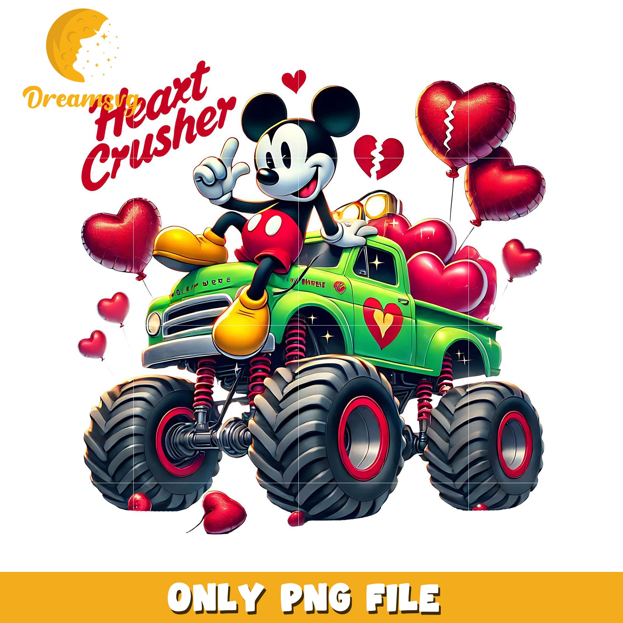 Mickey Mouse Monster Truck PNG – DreamSVG Store