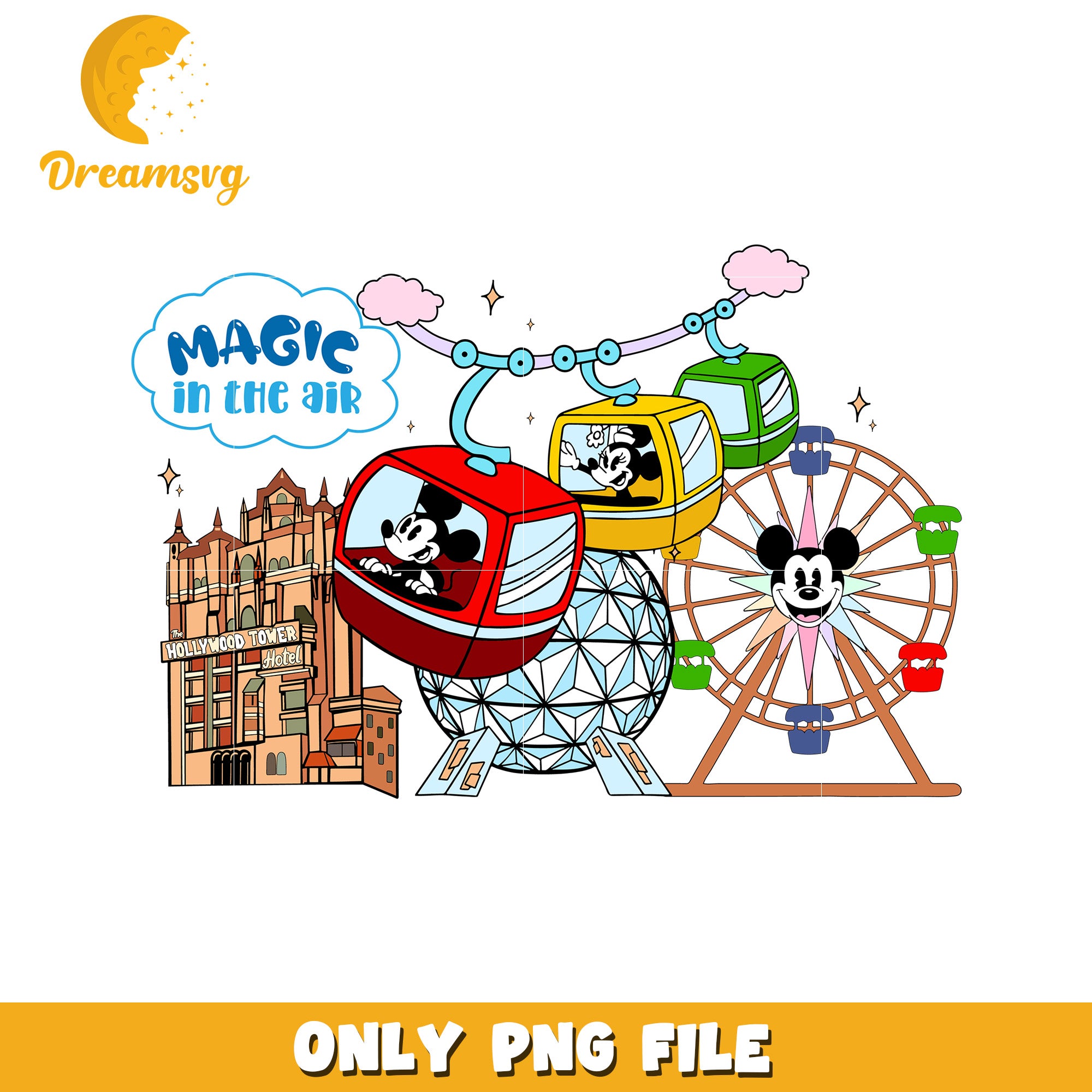 Mickey Mouse Park PNG Image – DreamSVG Store