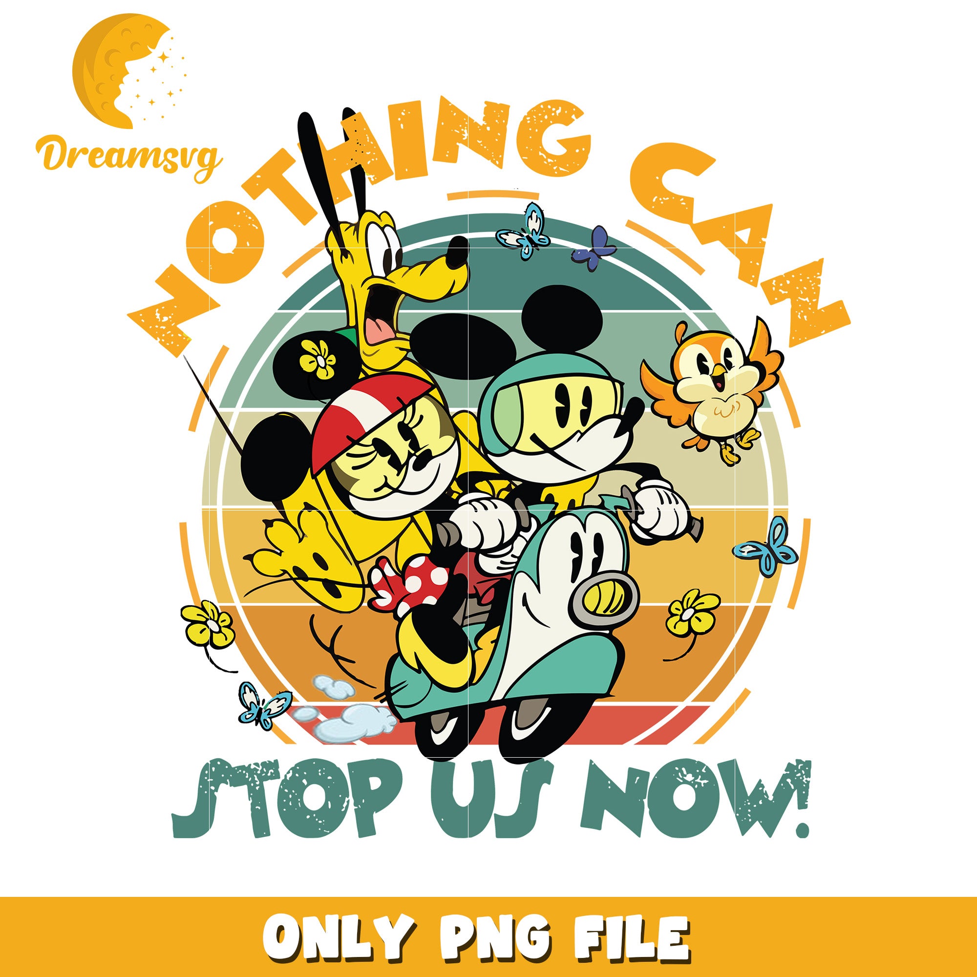 Mickey Mouse Retro PNG Design – DreamSVG Store